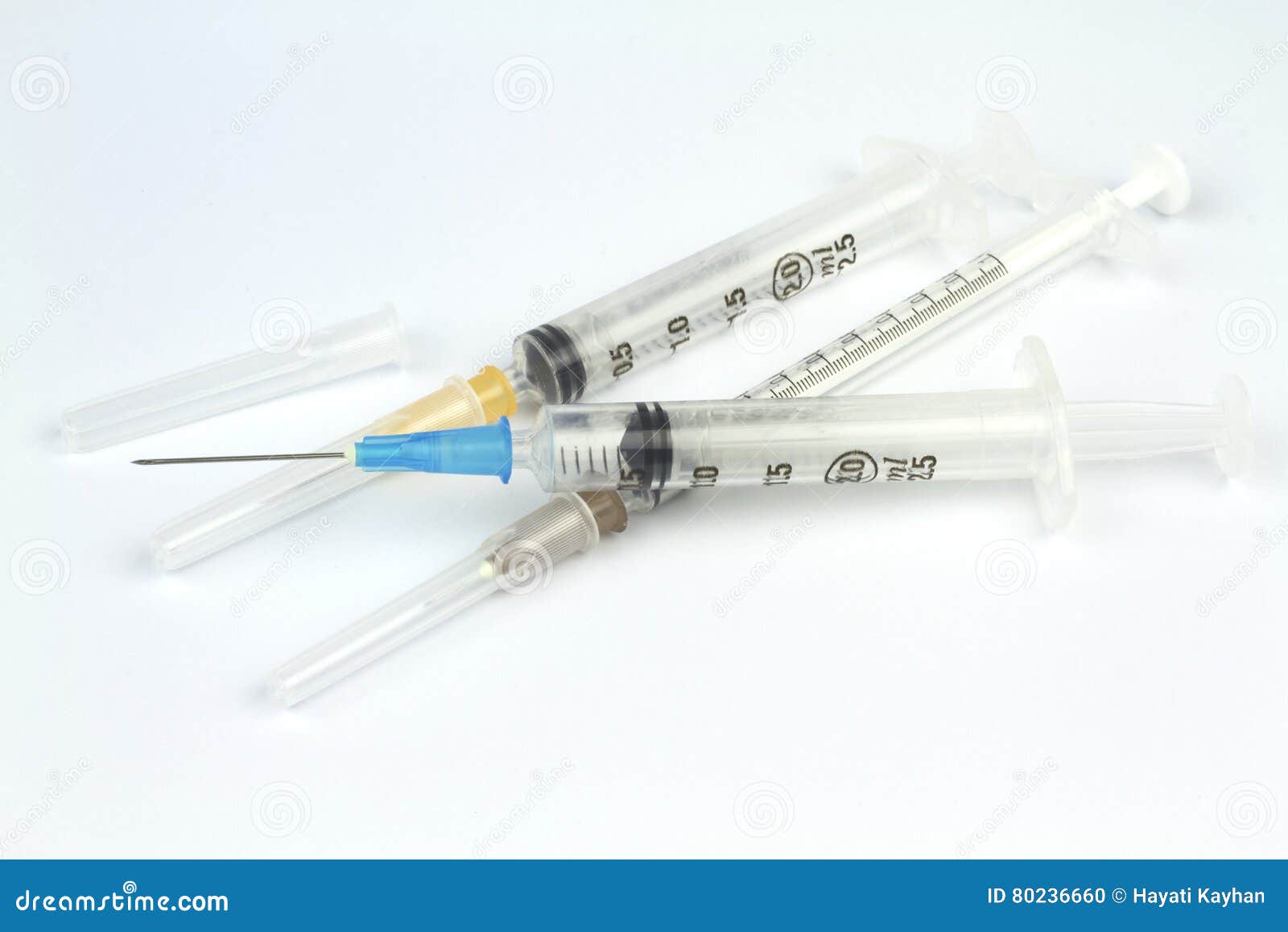 Medical Syringes with Injection Solution. Stock Photo - Image of ...