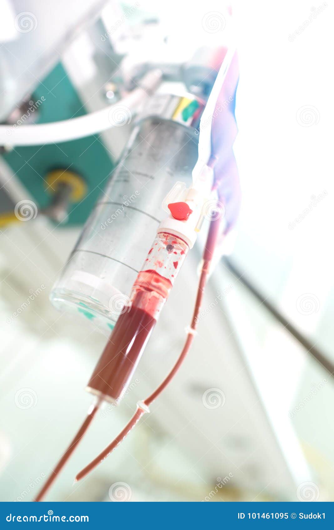 Medical System for Hematherapy in the ICU Stock Image - Image of cure ...