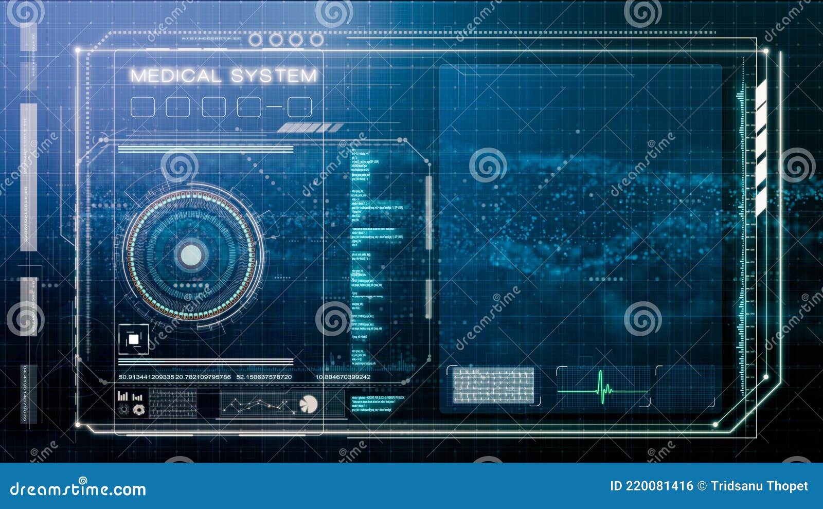 Medical System User Interface, Template of Head Up Display for Your ...