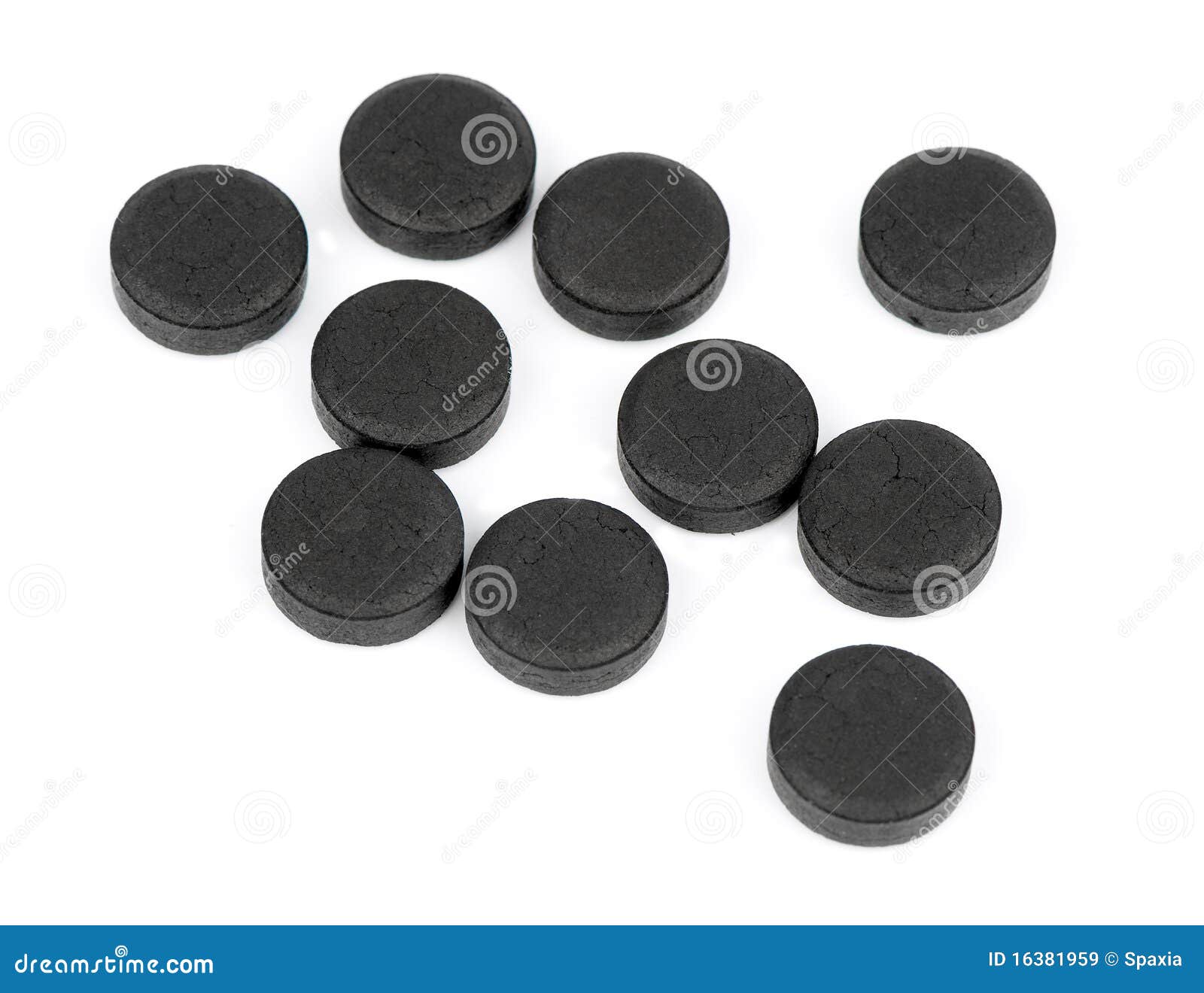 Medical Tablet Activated Coal Stock Image - Image of pain, pill: 16381959