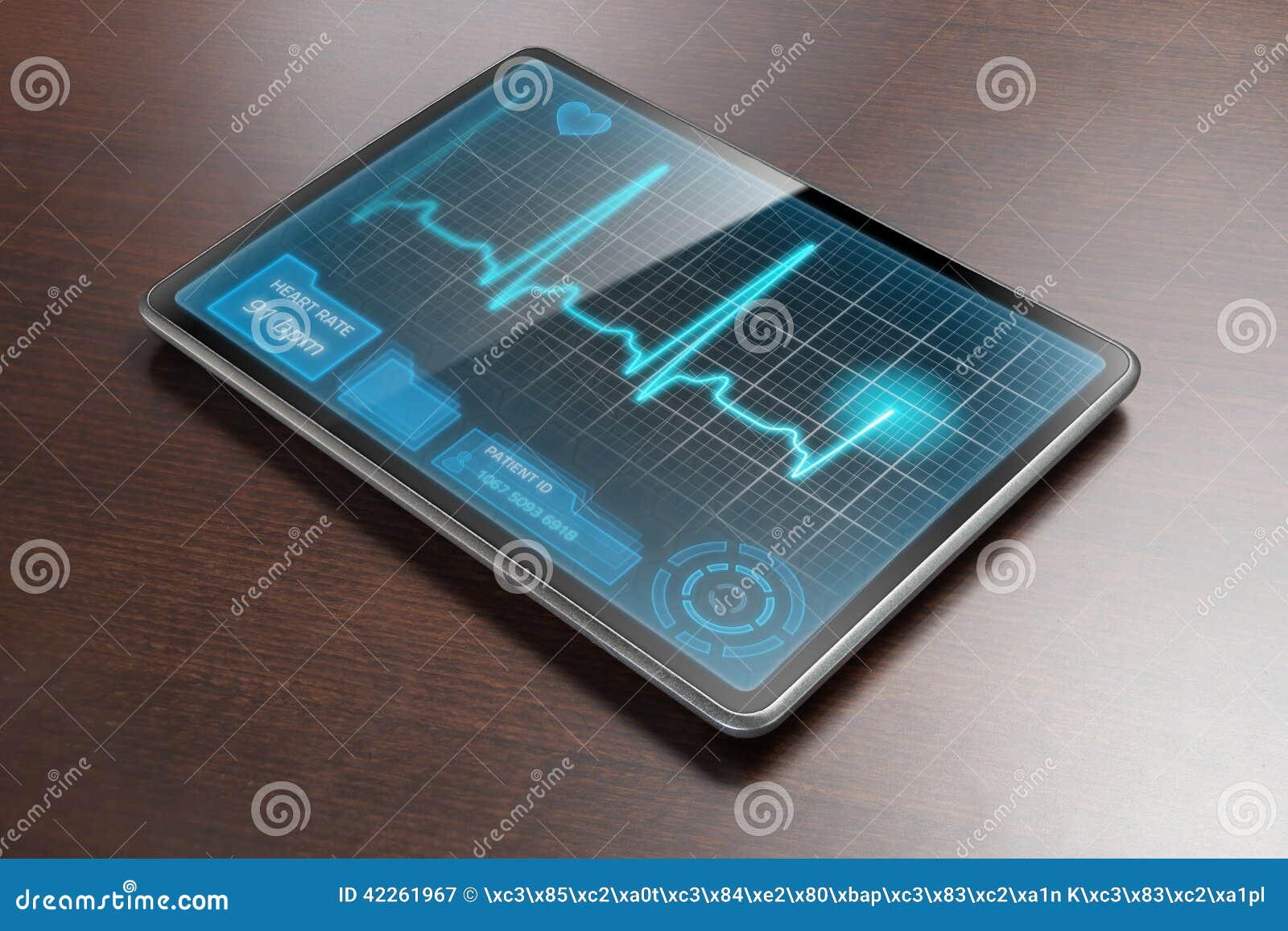 Medical tablet stock image. Image of monitor, doctor - 42261967