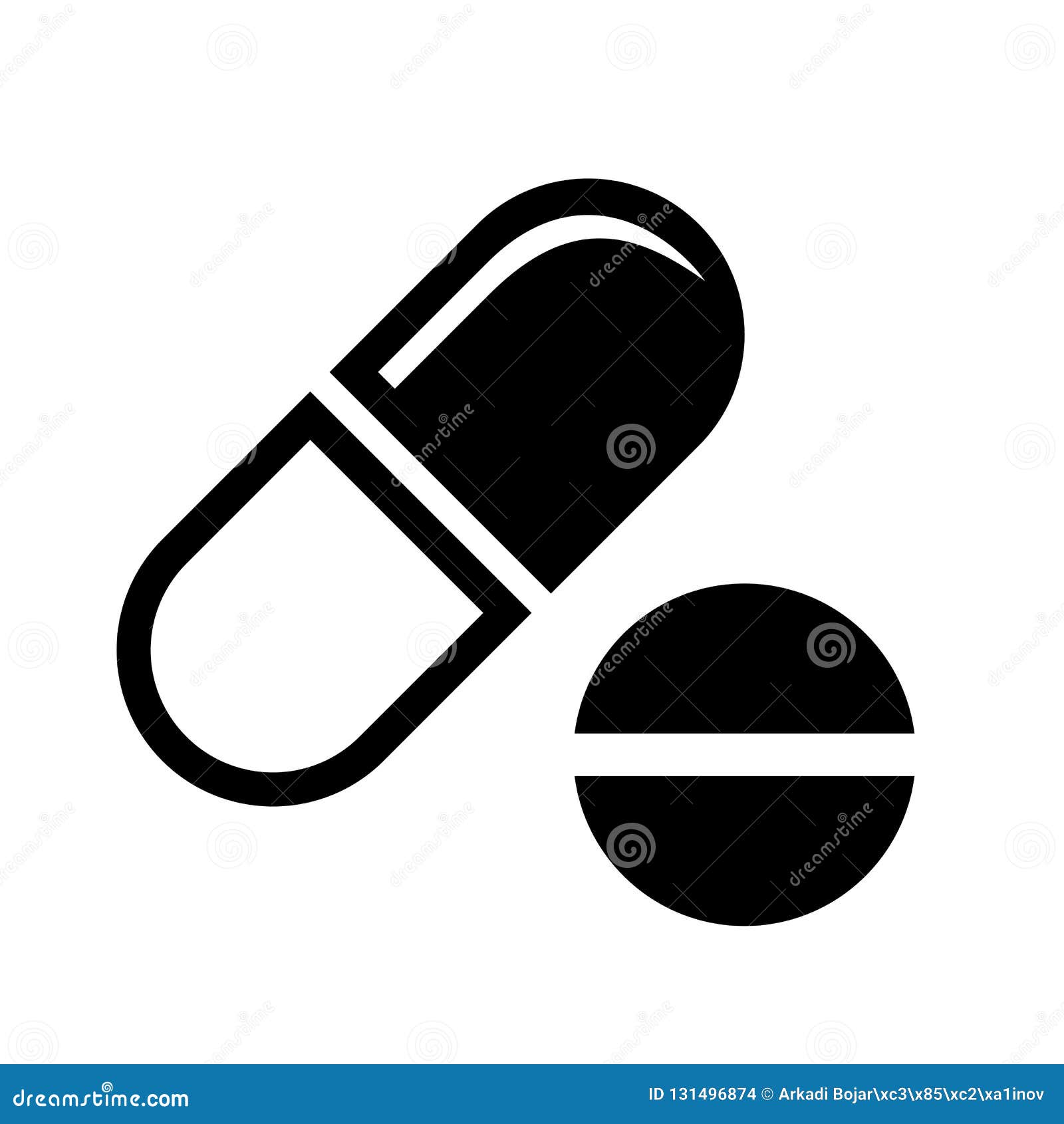 Medical Tablet Pill Vector Icon Stock Vector - Illustration of dietary ... Medical Tablet Pill Vector Icon Stock Vector - Illustration of dietary ...