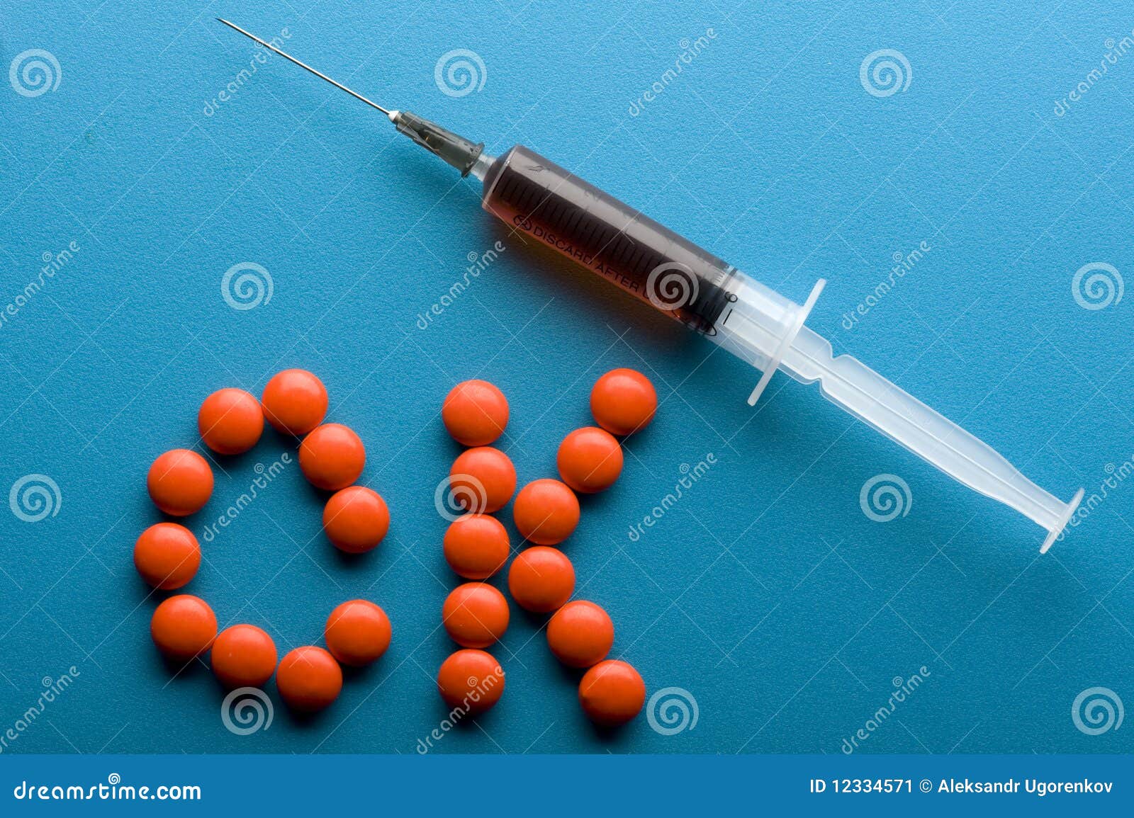 Medical Tablet and syringe stock image. Image of pharmacy - 12334571