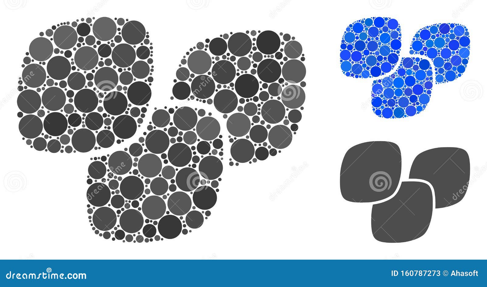 Medical Tablets Composition Icon of Circles Stock Vector - Illustration ...