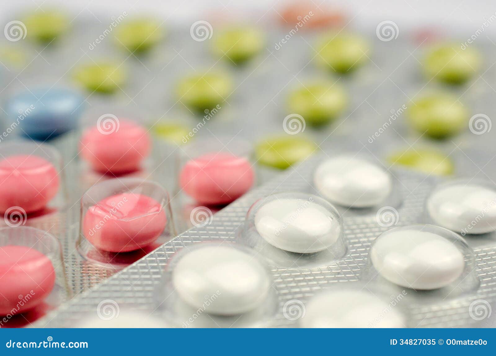 Medical Tablets in Vacuum Plastic Stock Image - Image of supplements ...
