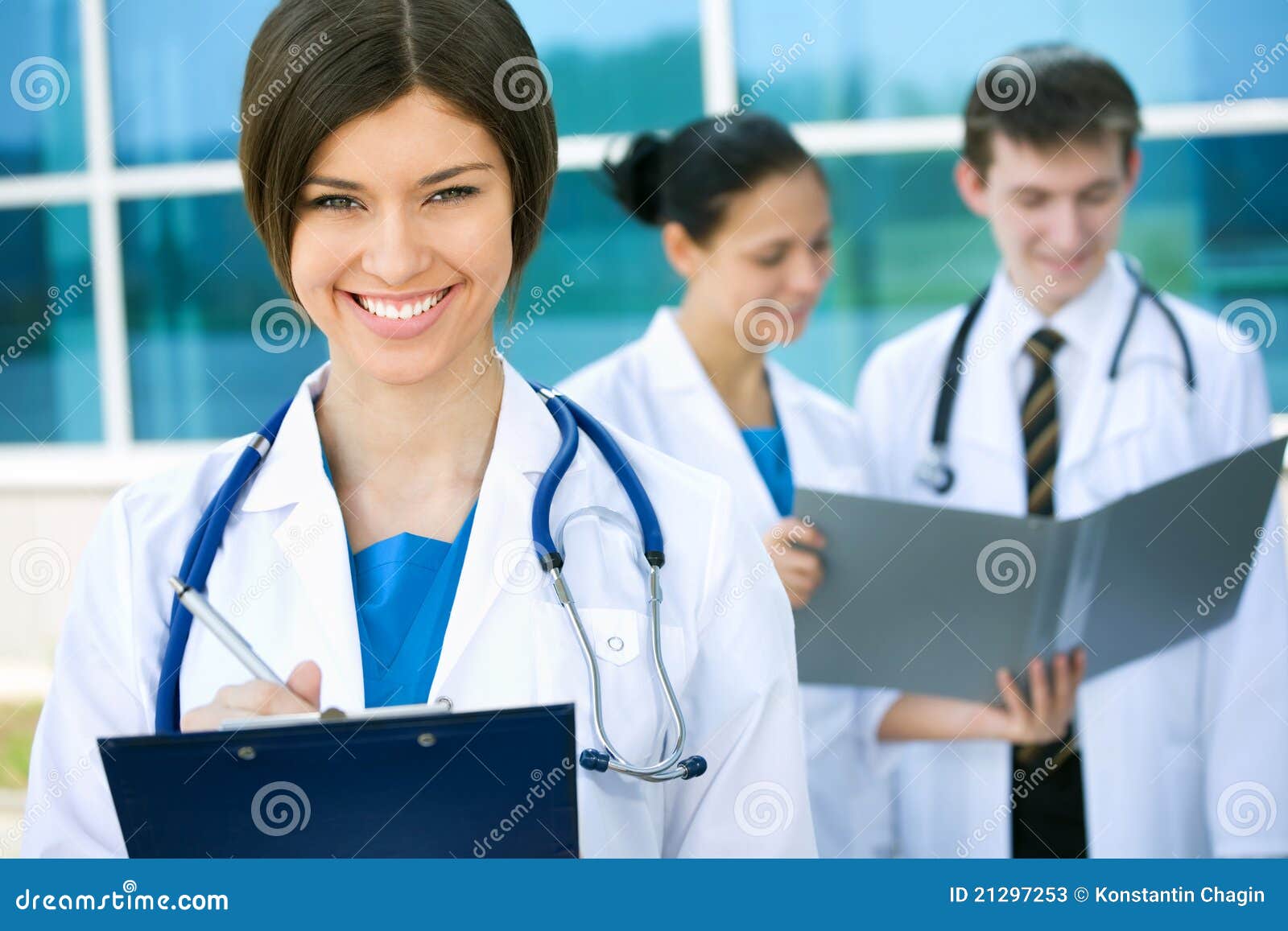 Medical team stock image. Image of charts, care, healthcare - 21297253