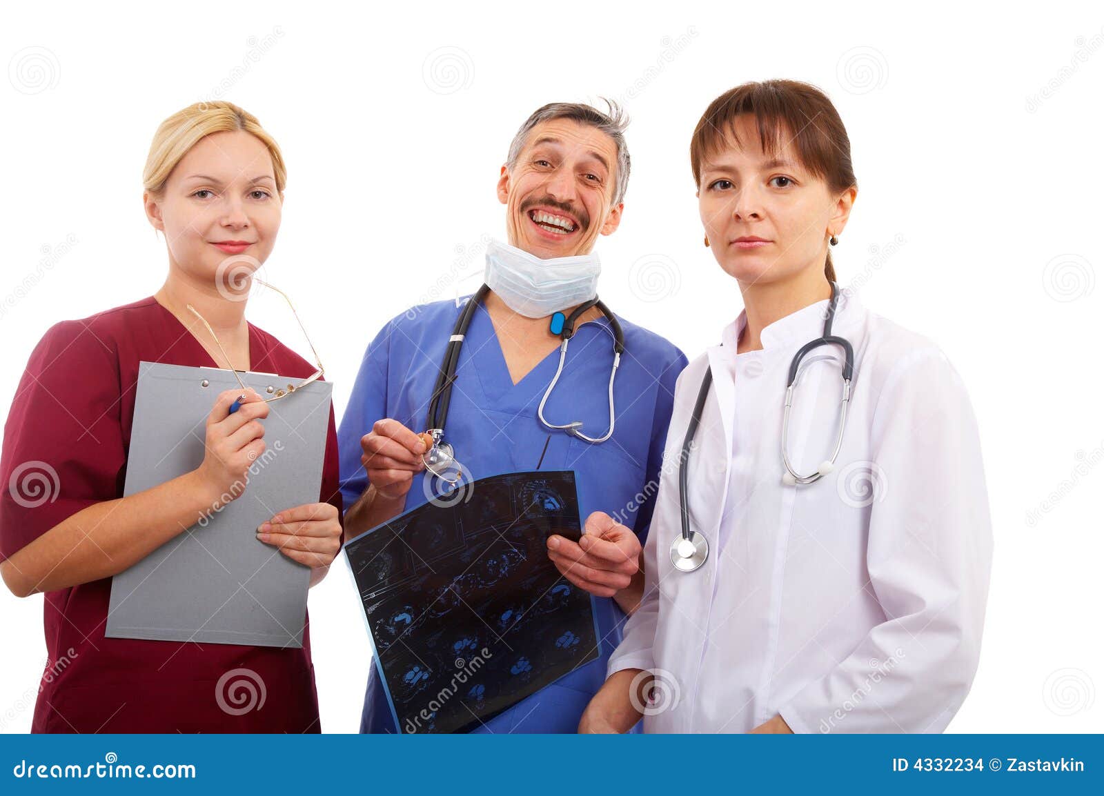 Medical team stock photo. Image of discussion, isolated - 4332234