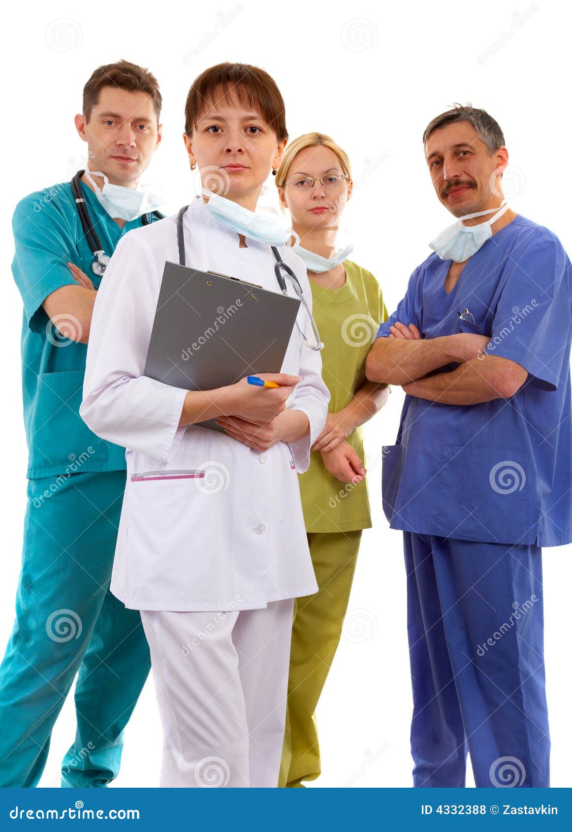 Medical team stock photo. Image of doctors, hairs, green - 4332388