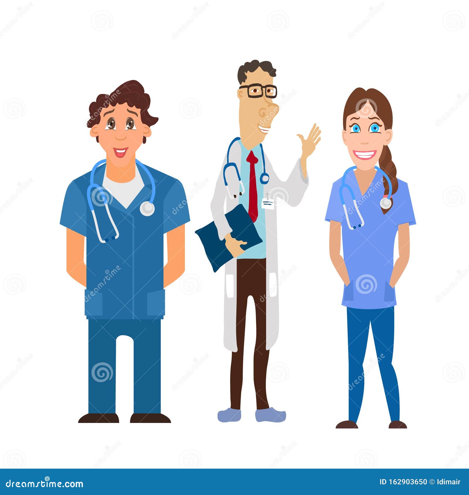 Medical Team. Group of Hospital Workers Vector Stock Vector ...