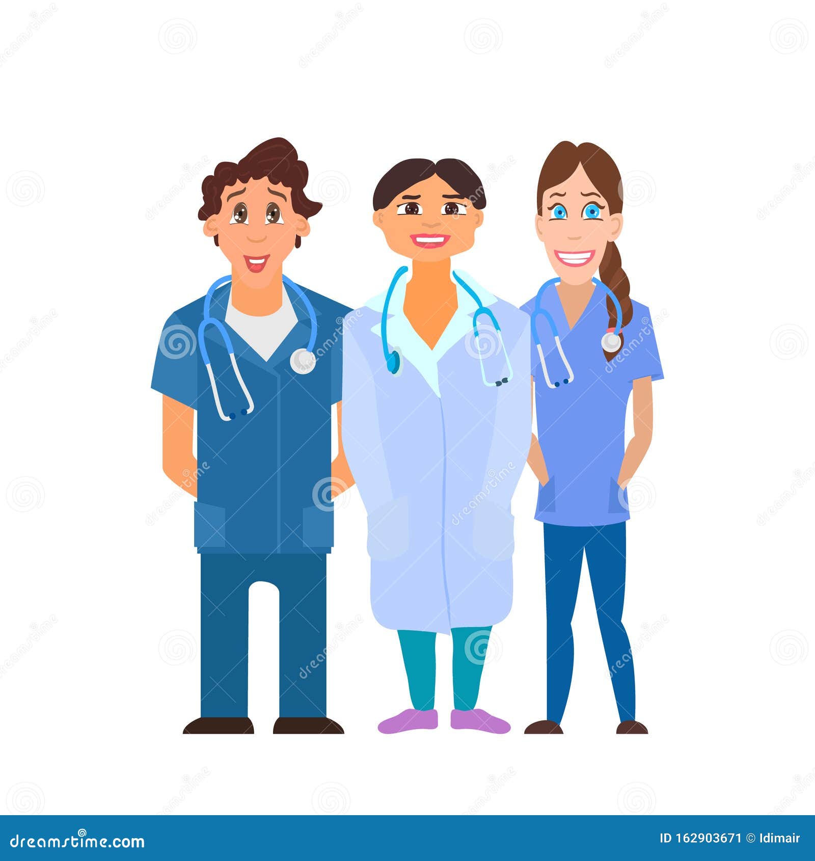 Medical Team. Group of Hospital Workers Vector Stock Vector ...