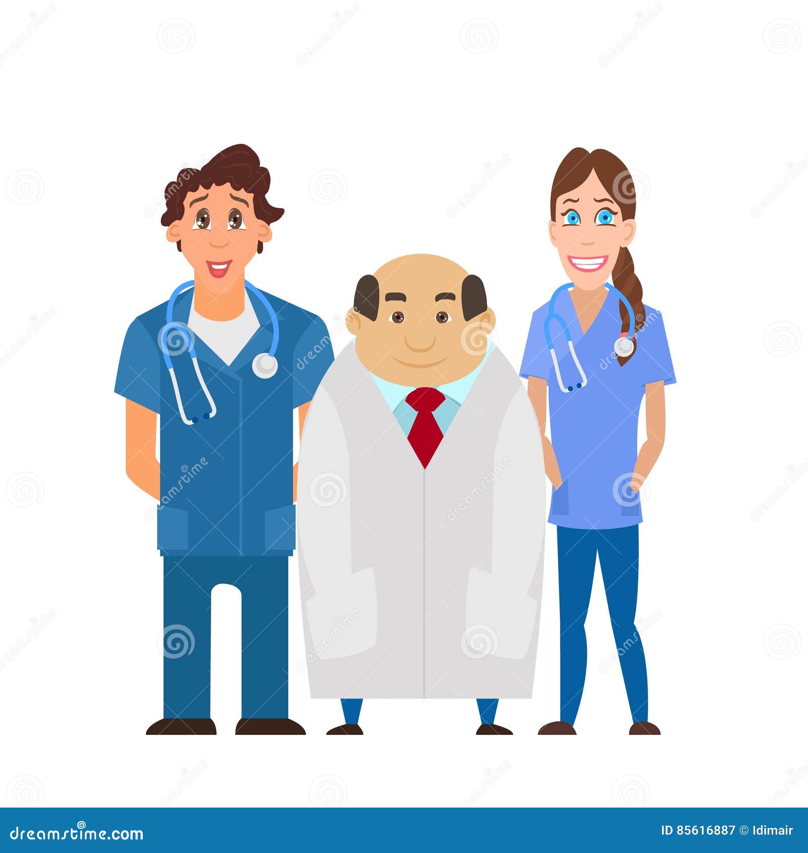 Medical Team. Group of Hospital Workers Vector Stock Vector ...