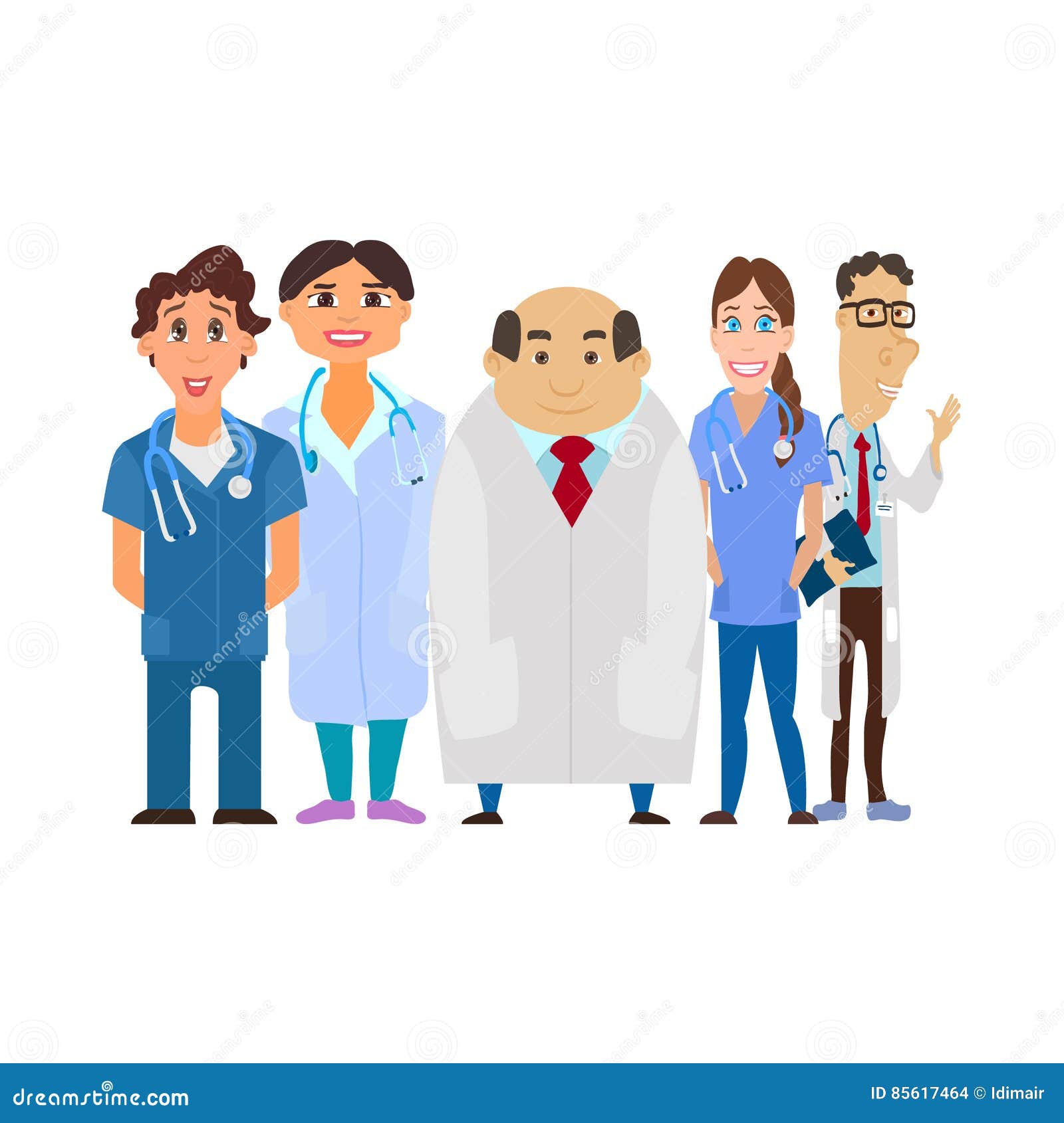 Medical Team. Group of Hospital Workers Vector Stock Vector ...