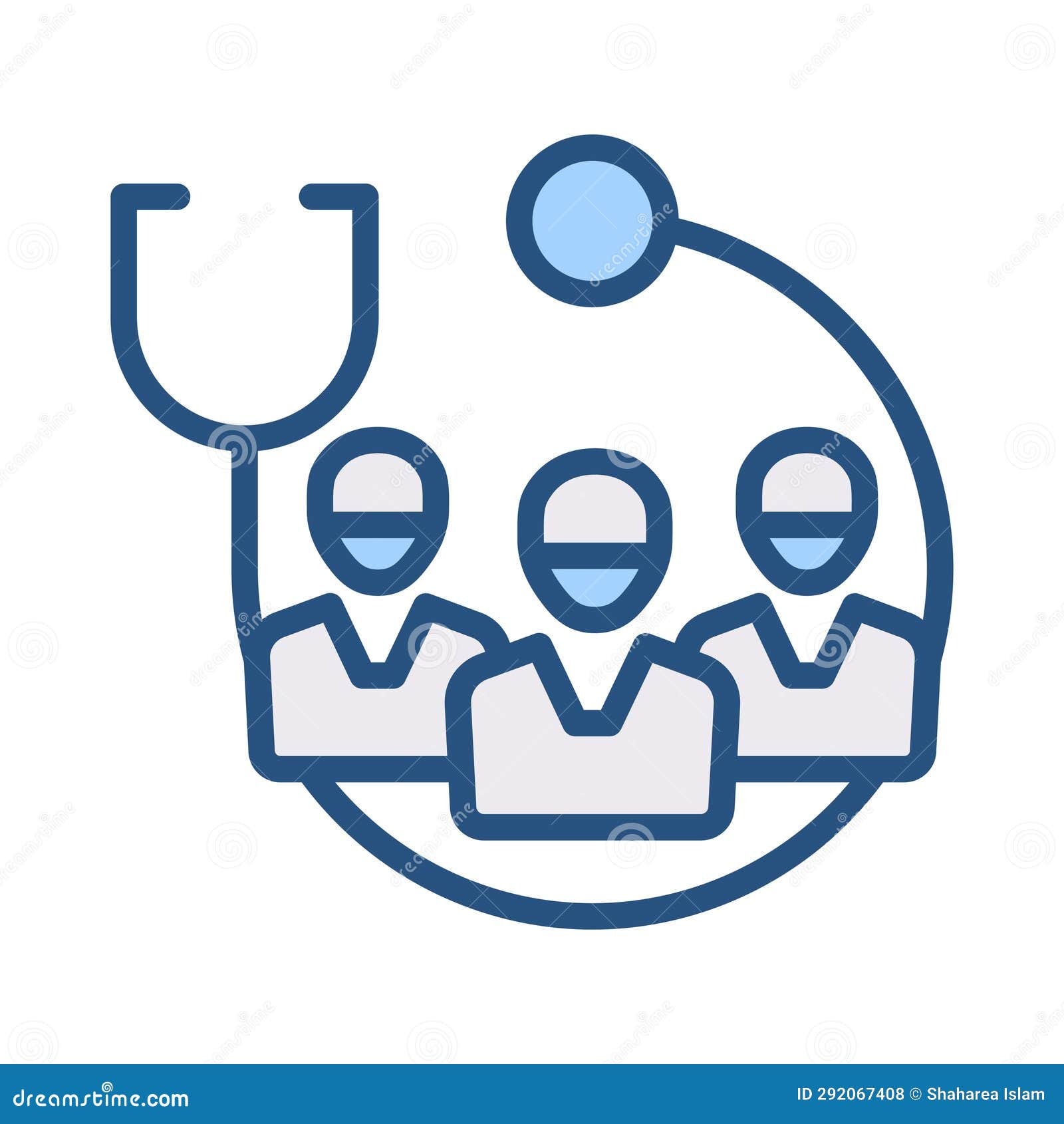 Medical Team Icon stock vector. Illustration of health - 292067408