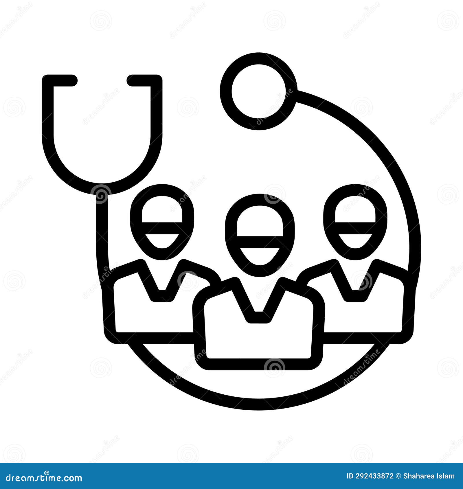 Medical Team Icon stock vector. Illustration of designed - 292433872