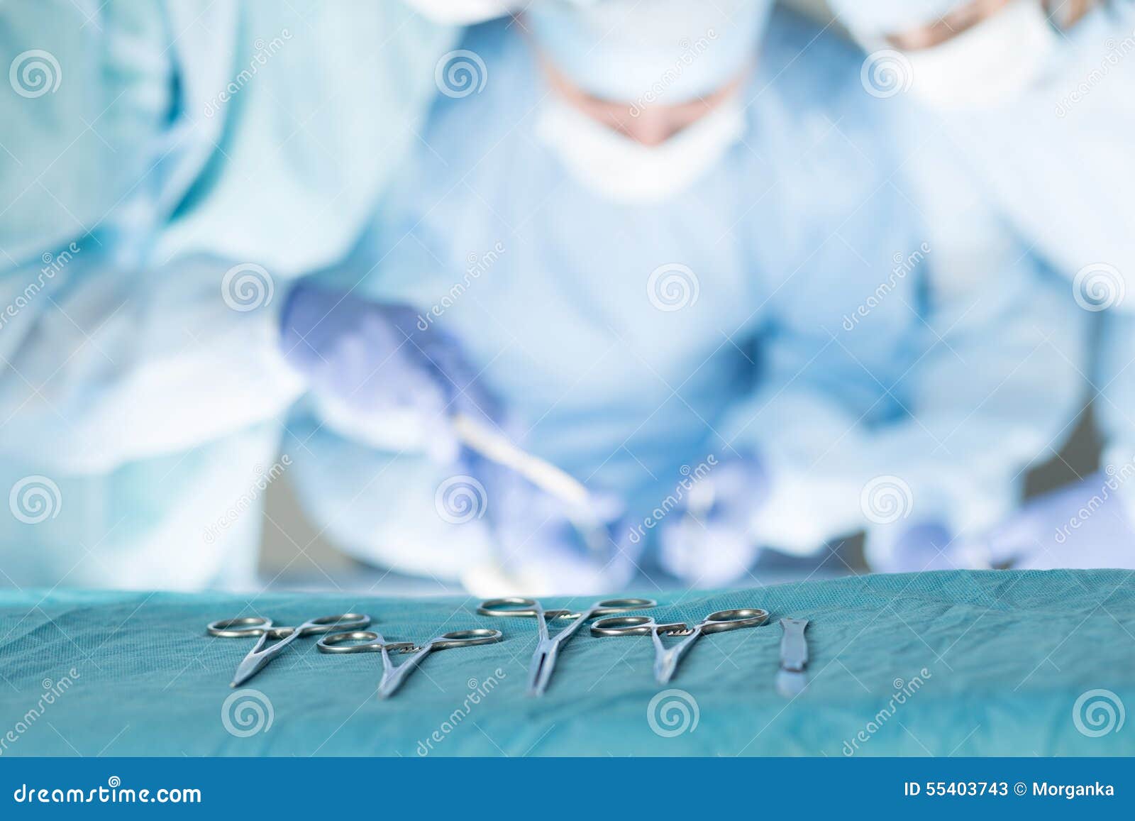 Medical Team Performing Operation Stock Image - Image of service ...
