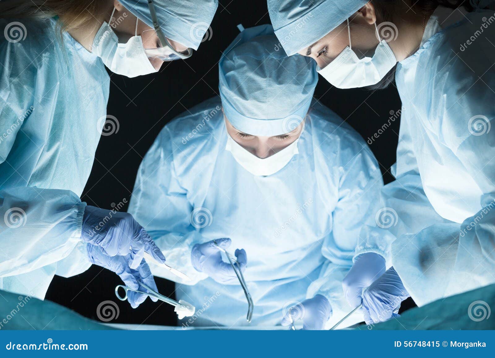 Medical Team Performing Operation Stock Image - Image of emergency ...