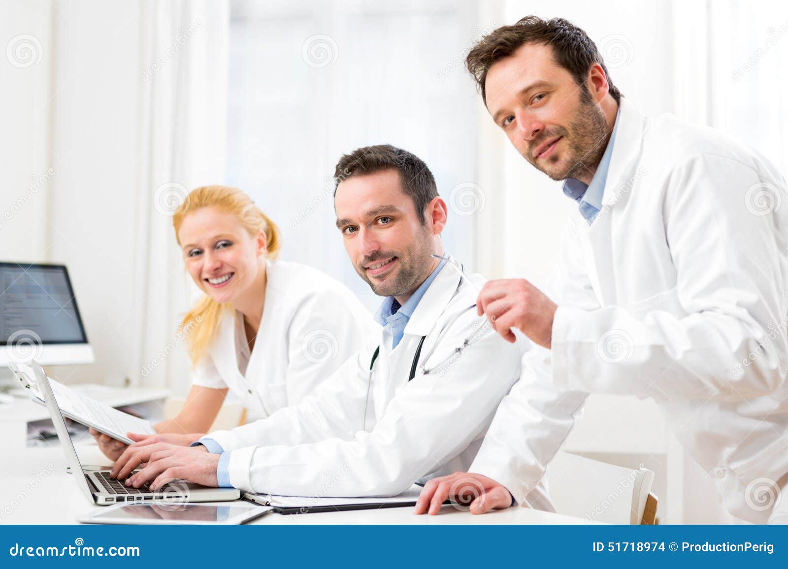 Medical Team Working at the Hospital Stock Photo - Image of health ...