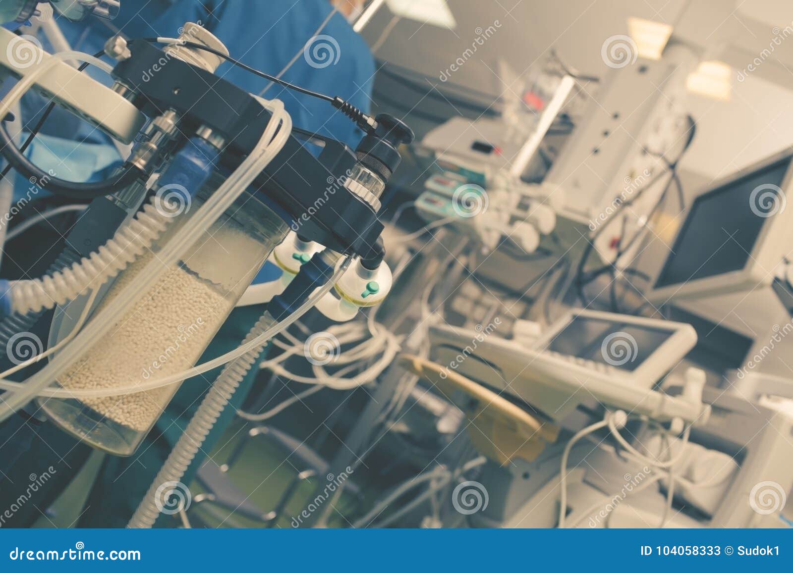Medical Technique in the Modern Operating Room of Hospital Stock Image ...