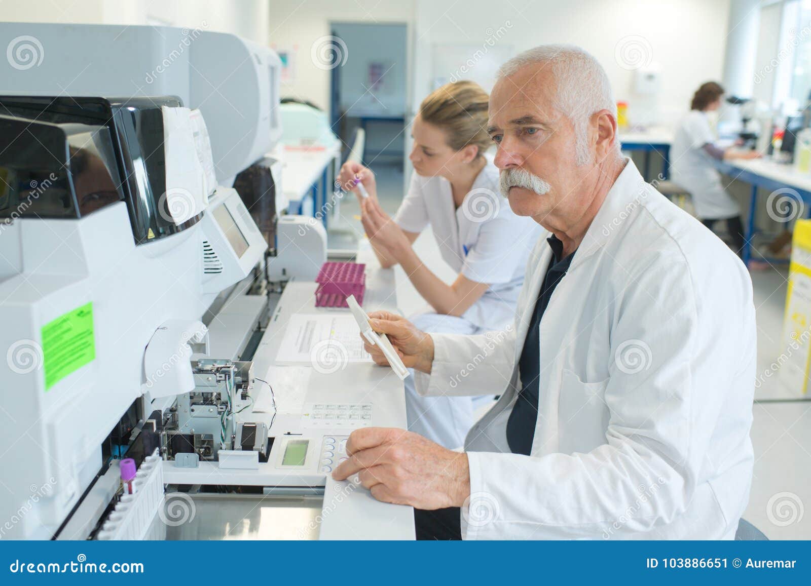 Medical Technologist in Laboratory Stock Image - Image of solution ...