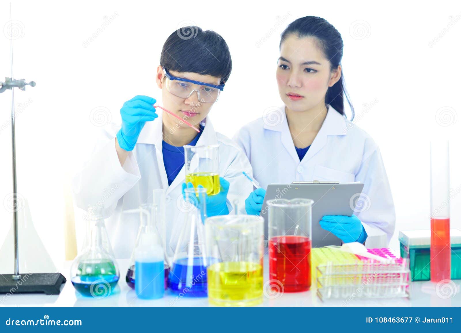 Medical Technologist Working in Laboratory Stock Image - Image of ...