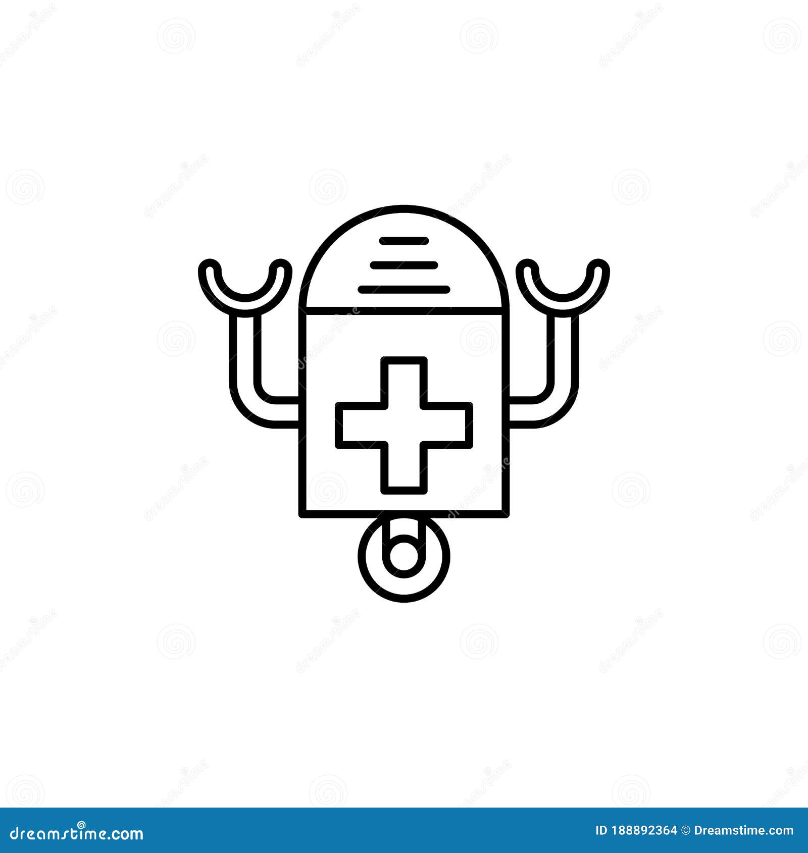 Medical Technology, Bot Icon. Element of Medical Technology Thin Line ...
