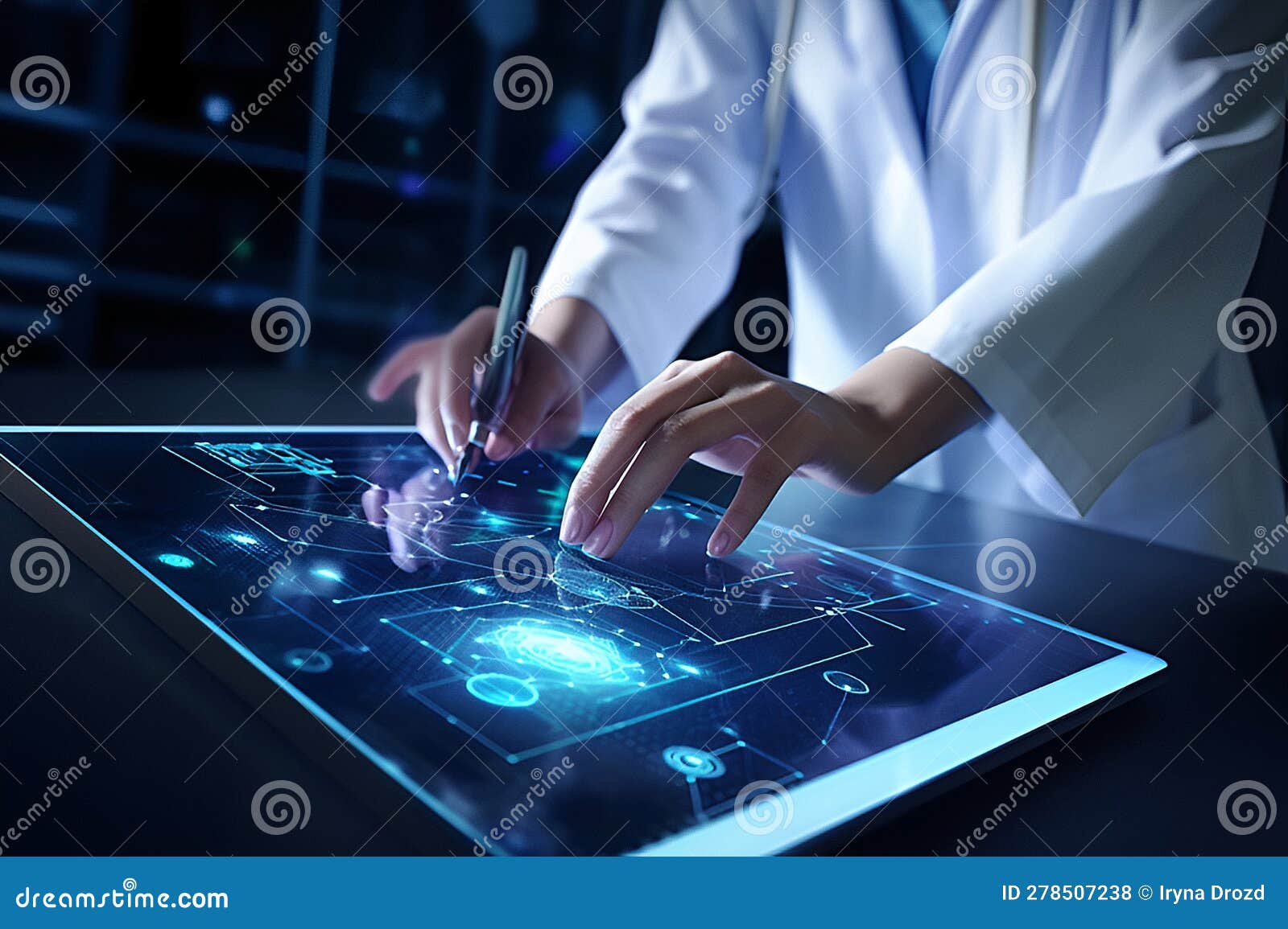 Medical Technology Concept. Remote Medicine, Generative AI Stock ...