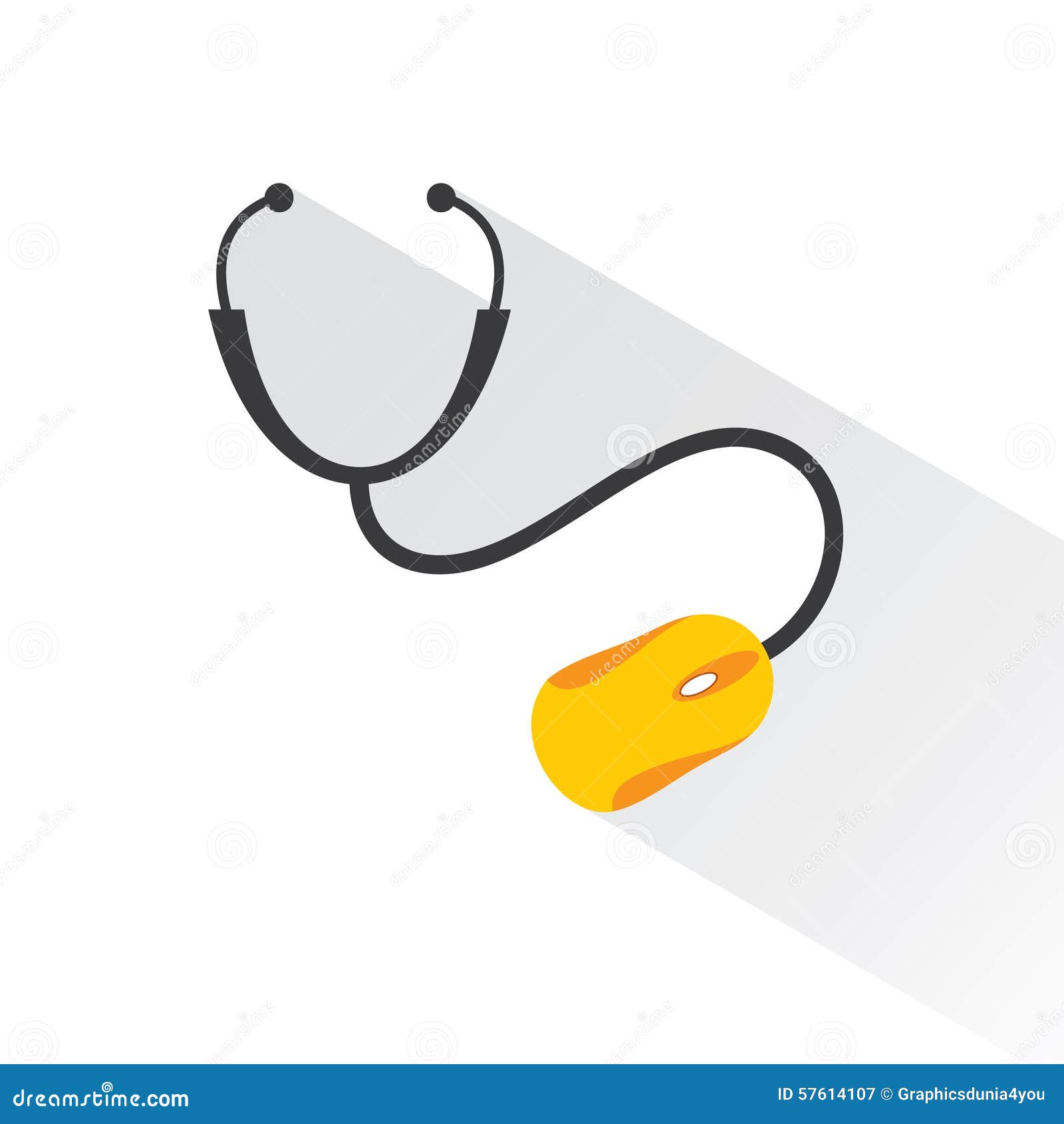 Computer And Stethoscope (clipping Path Included) Royalty-Free Stock ...