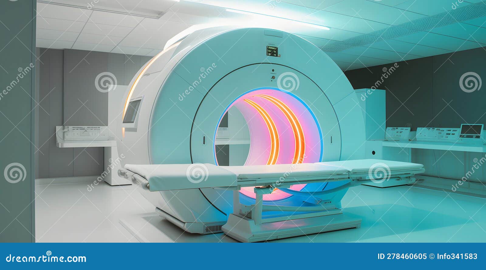 Medical Technology Imaging Diagnostics Treatment Colors Generative AI ...