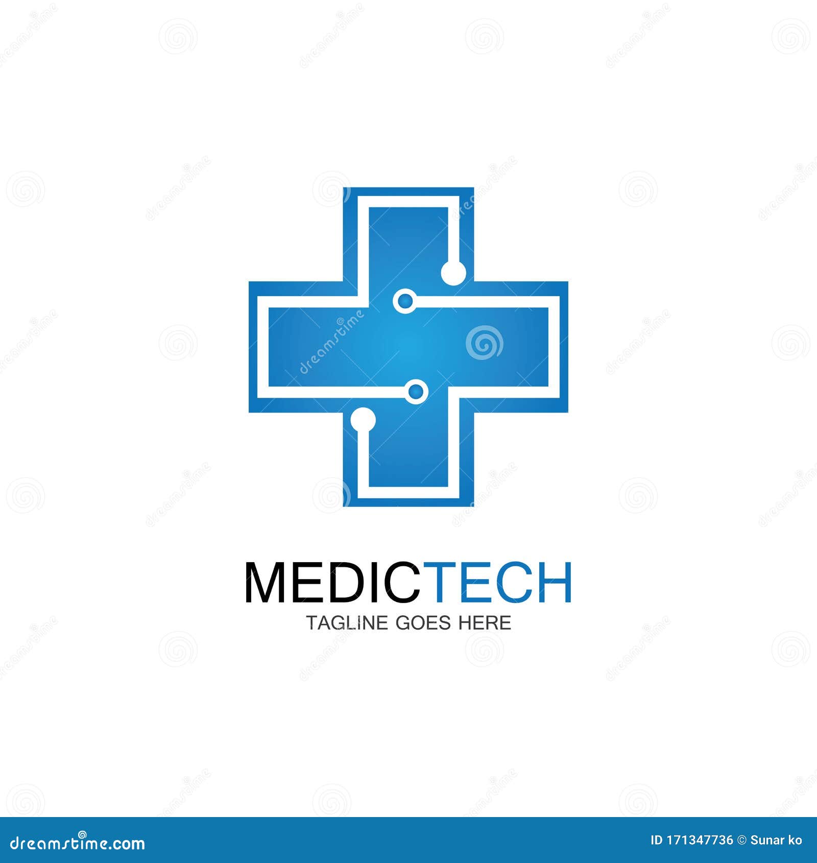 Medical Technology Logo Design Vector Stock Vector - Illustration of ...