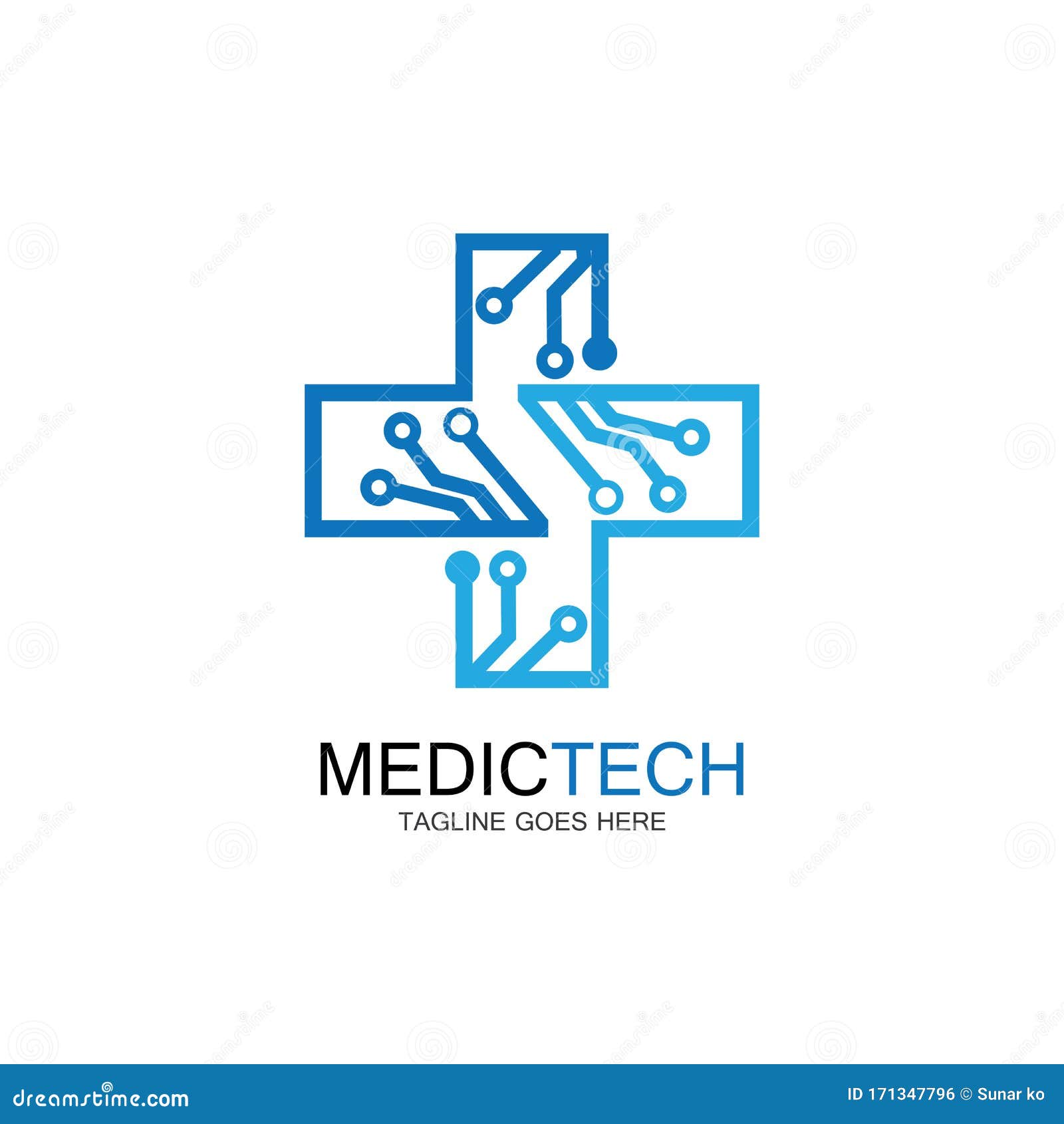 Medical Technology Logo Design Vector Stock Vector - Illustration of ...