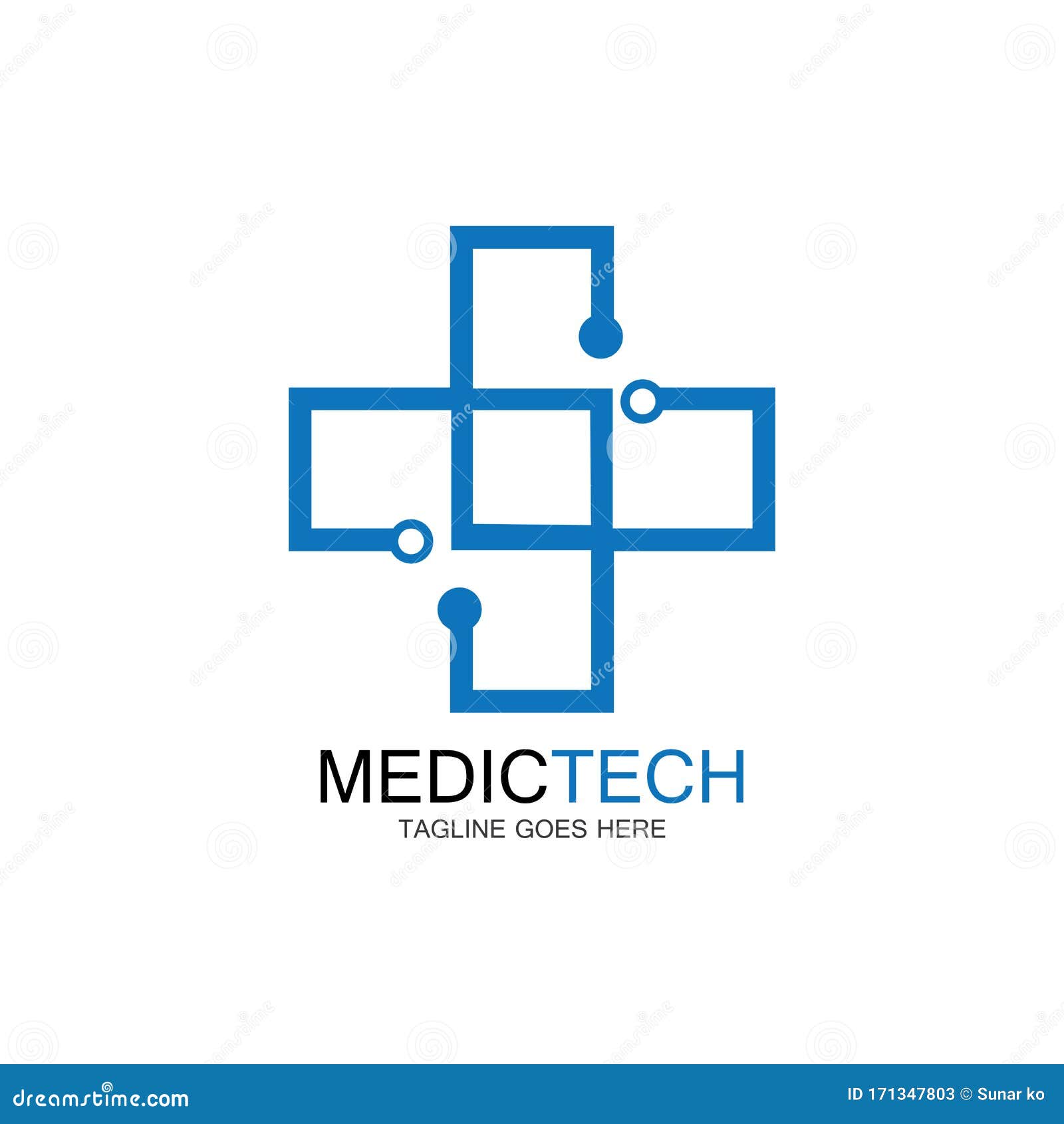 Medical Technology Logo Design Vector Stock Vector - Illustration of ...