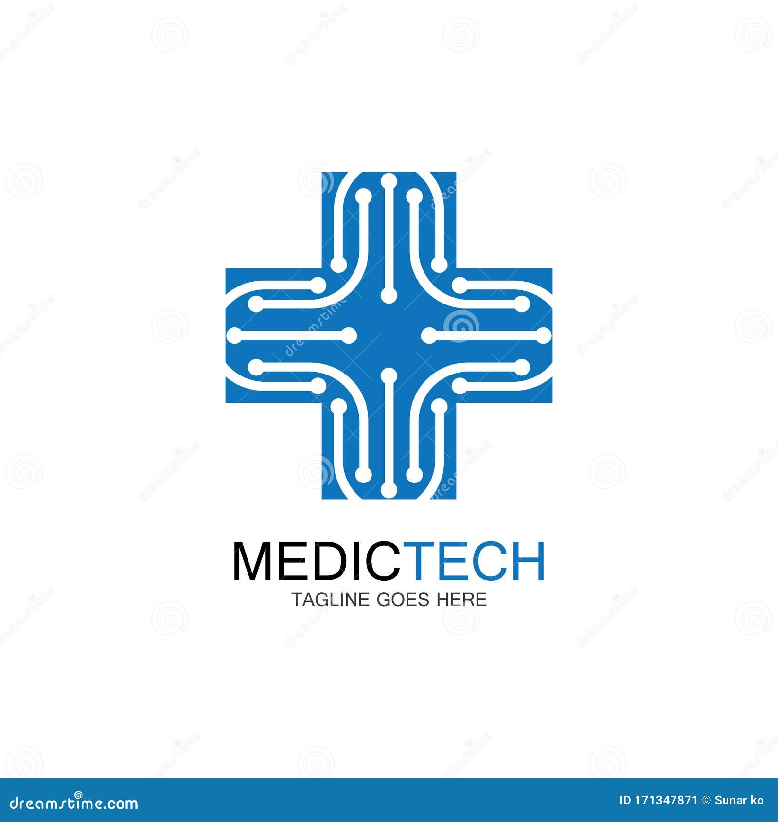 Medical Technology Logo Design Vector Stock Vector - Illustration of ...