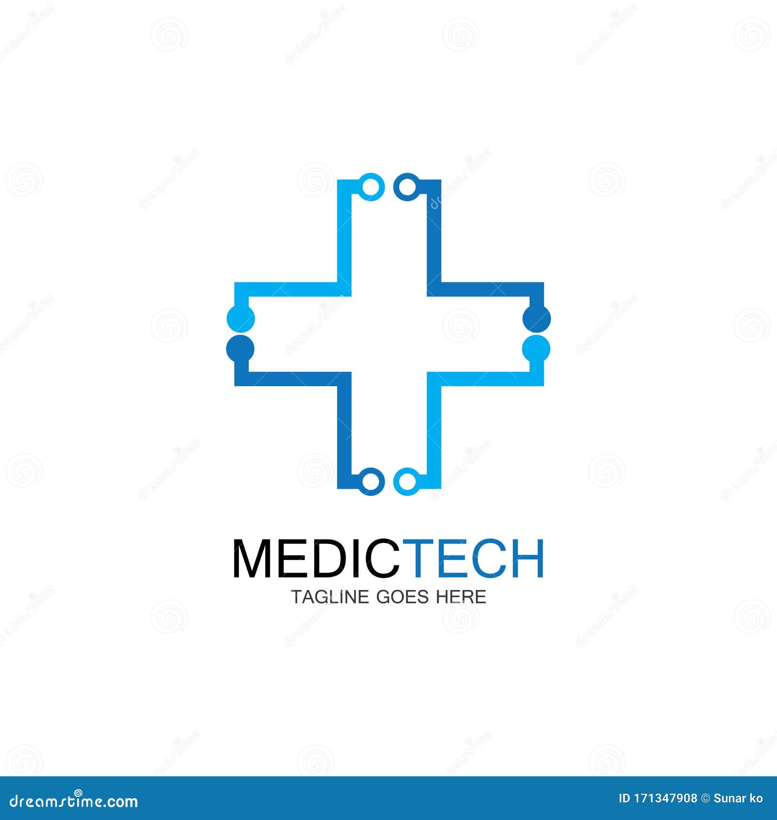 Medical Technology Logo Design Vector Stock Vector - Illustration of ...