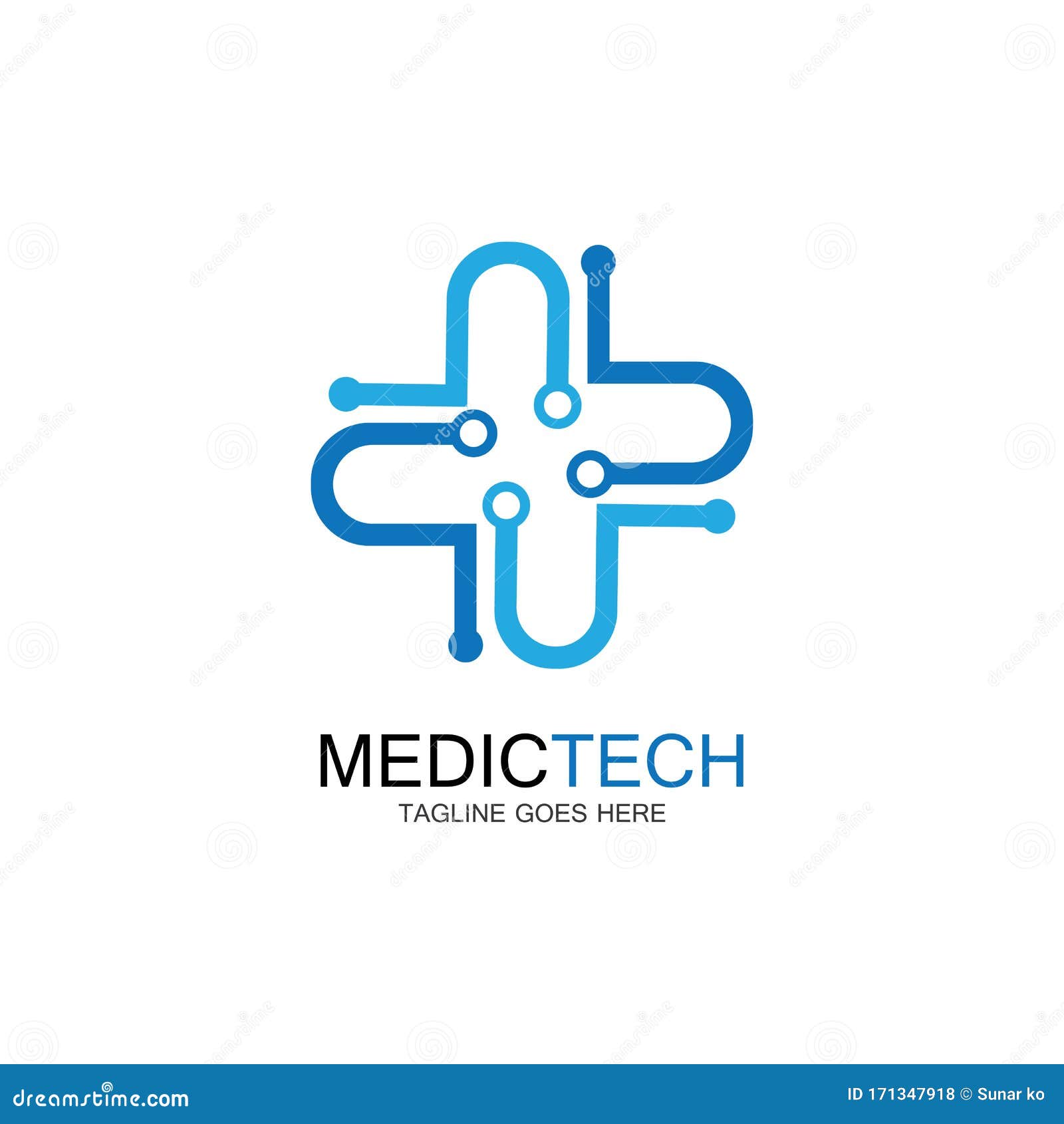 Medical Technology Logo Design Vector Stock Vector - Illustration of ...