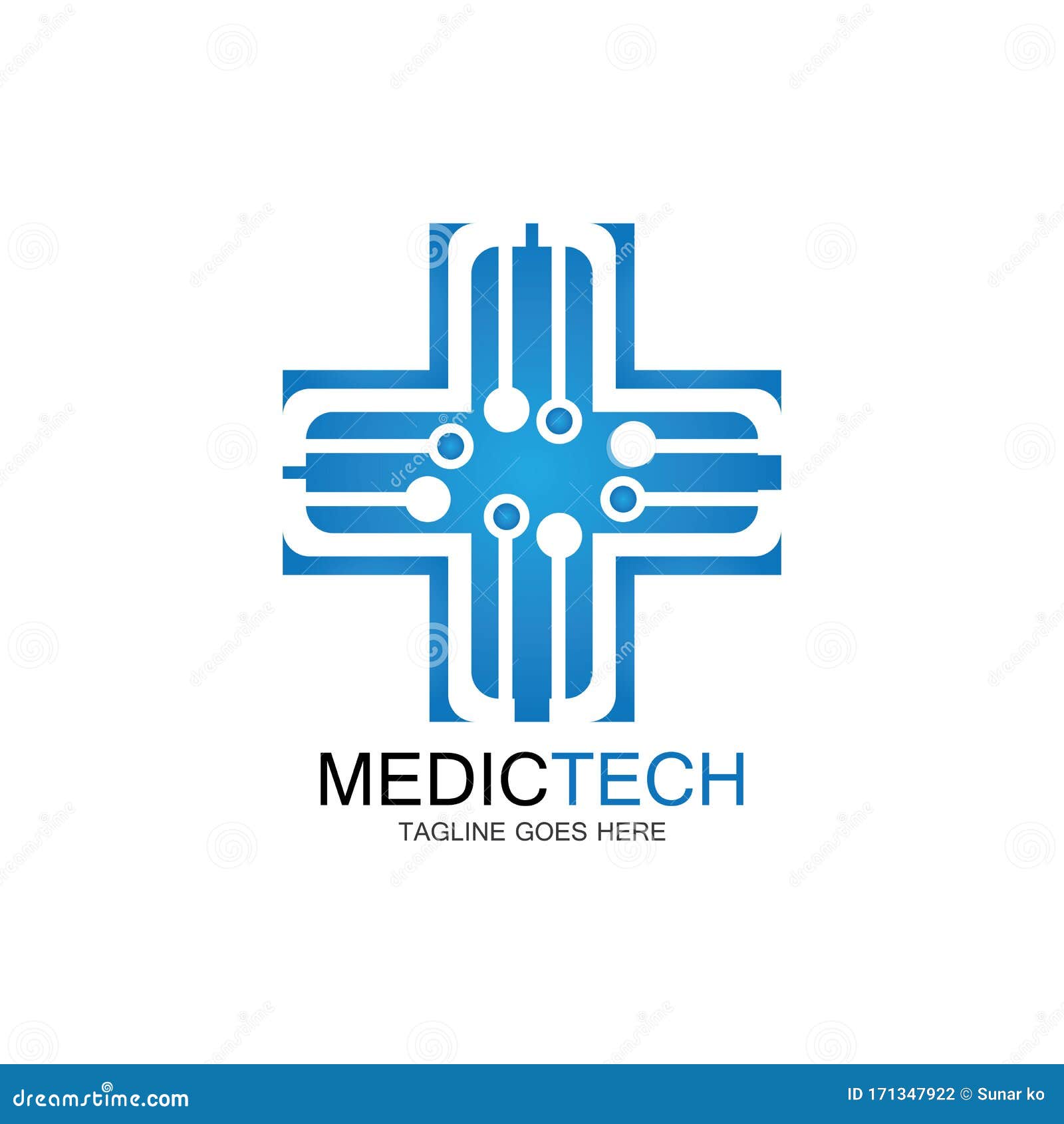 Medical Technology Logo Design Vector Stock Vector - Illustration of ...