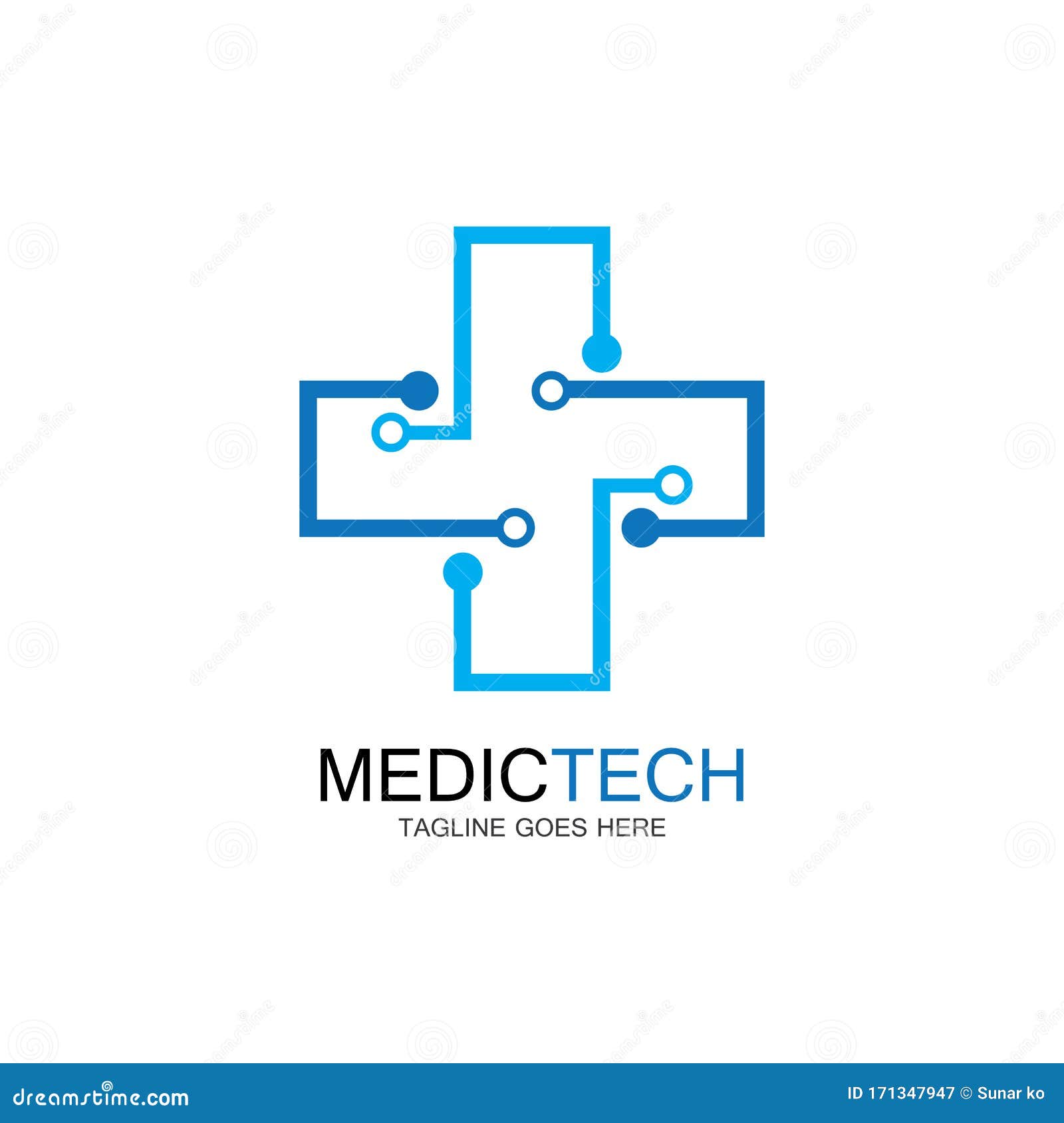 Medical Technology Logo Design Vector Stock Vector - Illustration of ...