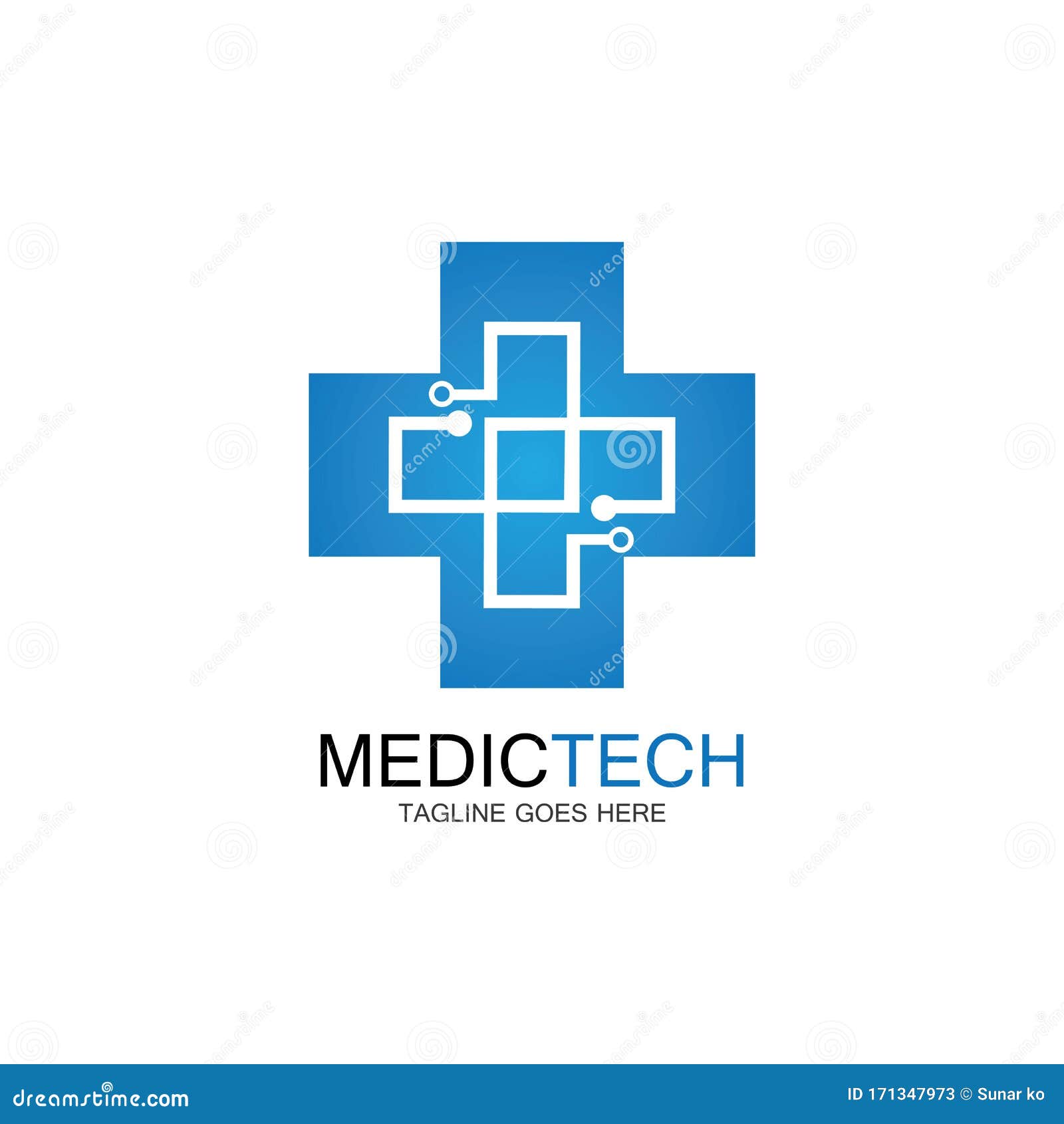 Medical Technology Logo Design Vector Stock Vector - Illustration of ...