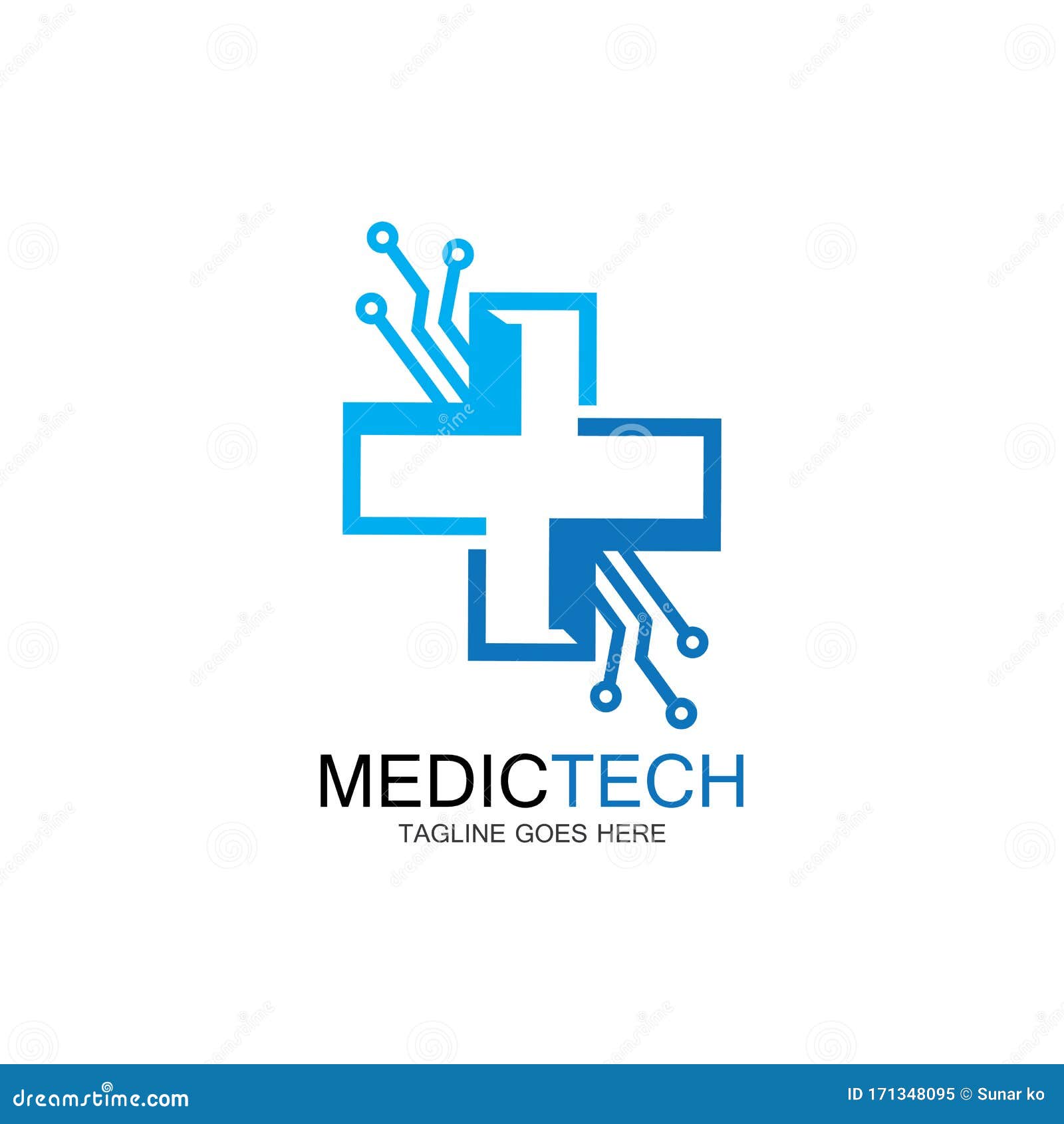 Medical Technology Logo Design Vector Stock Vector - Illustration of ...