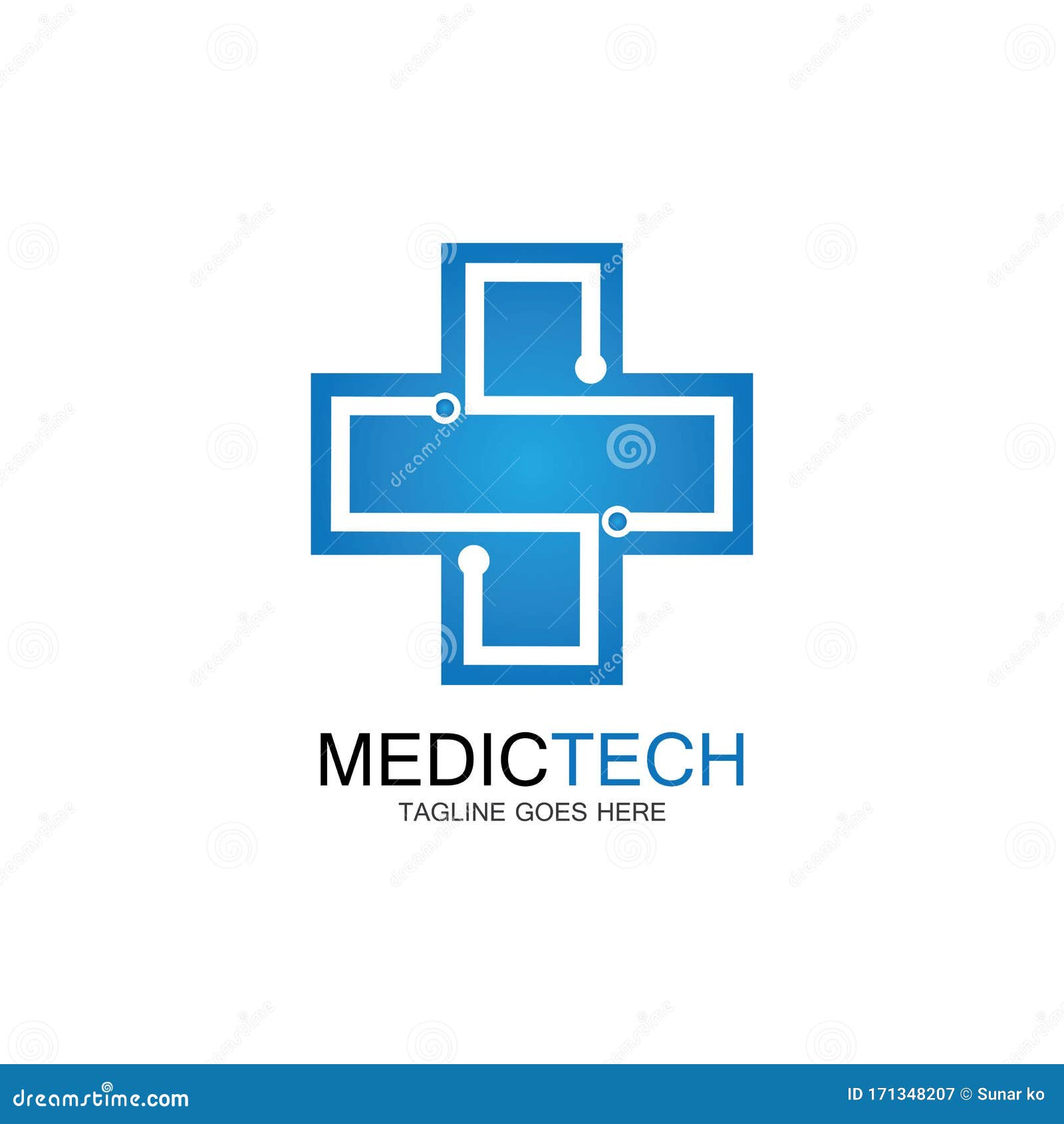 Medical Technology Logo Design Vector Stock Vector - Illustration of ...