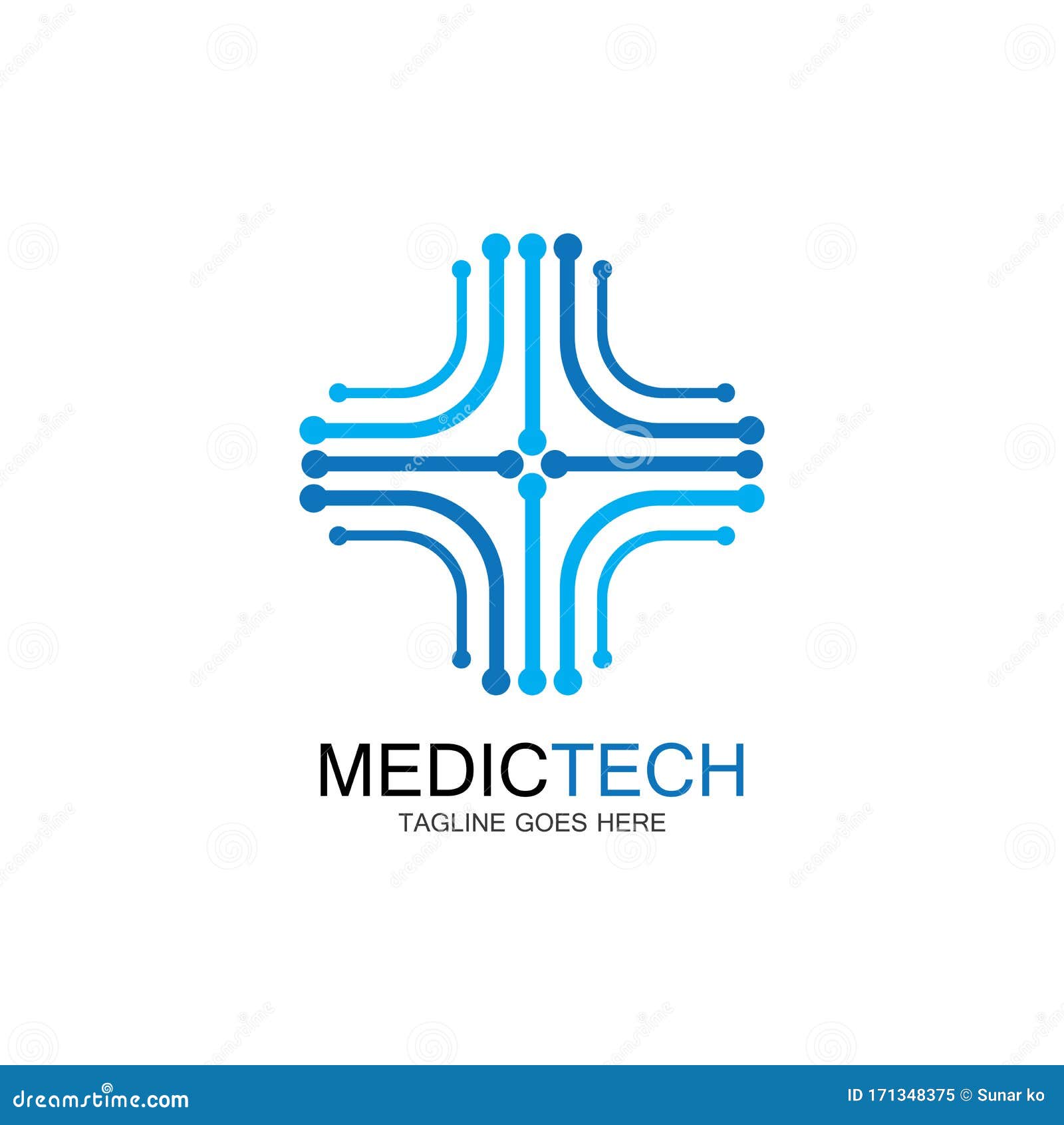 Medical Technology Logo Design Vector Stock Vector - Illustration of ...