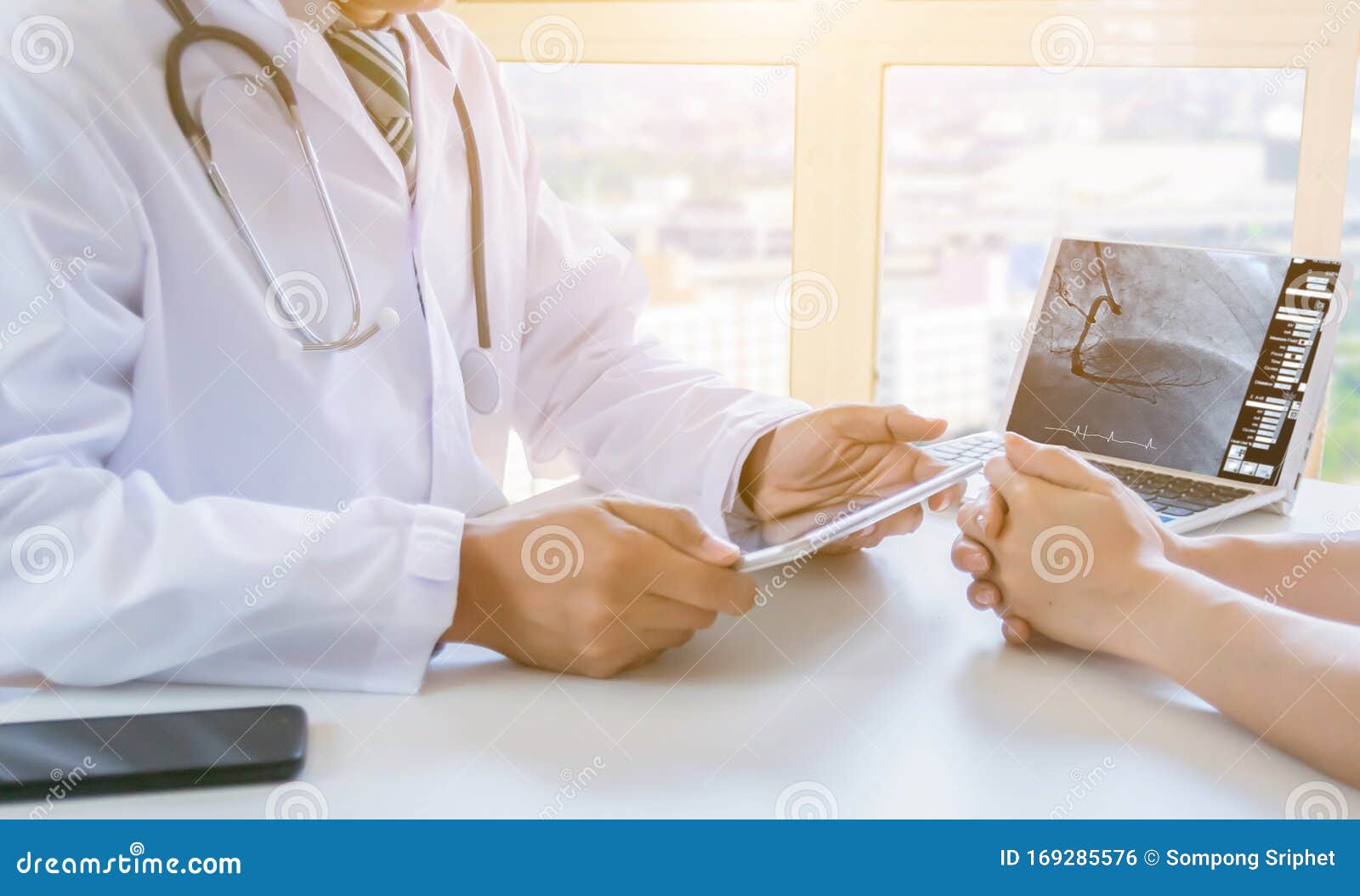Medical Technology Patients See Doctor Examination Stock Photo - Image ...