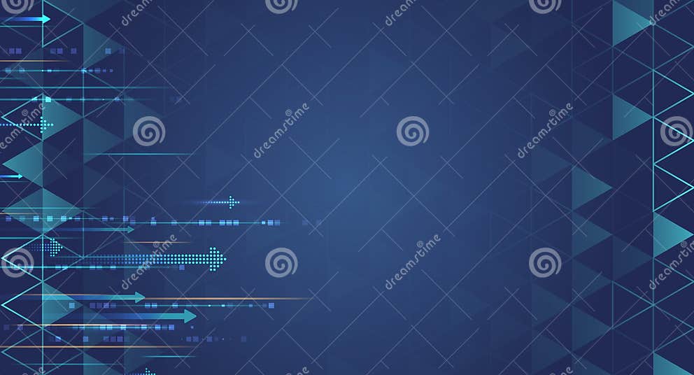 Medical, Technology, or Science Design. Triangle Structure Abstract ...