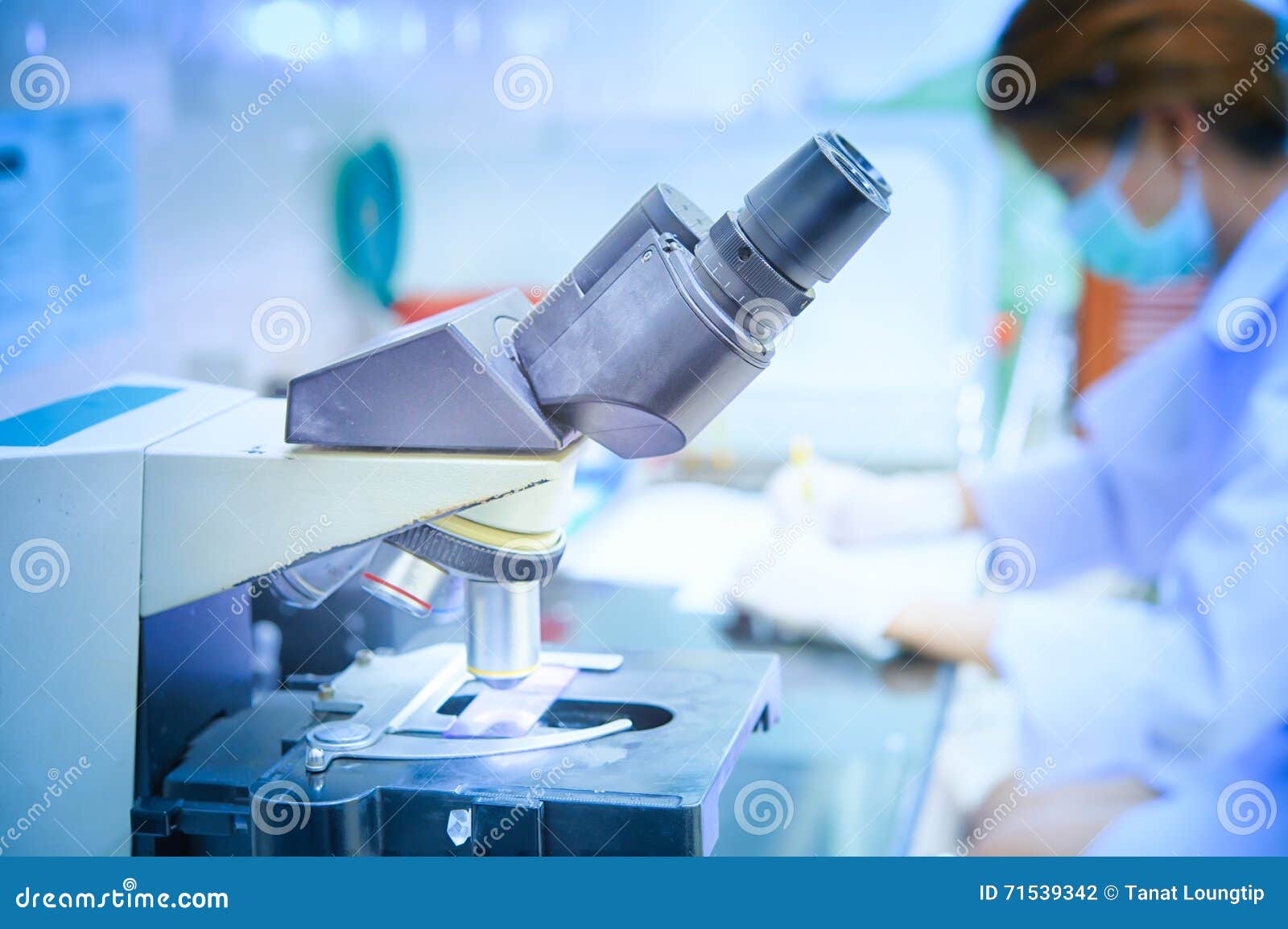 Medical Technology Working at Laboratory Hospital Stock Photo - Image ...