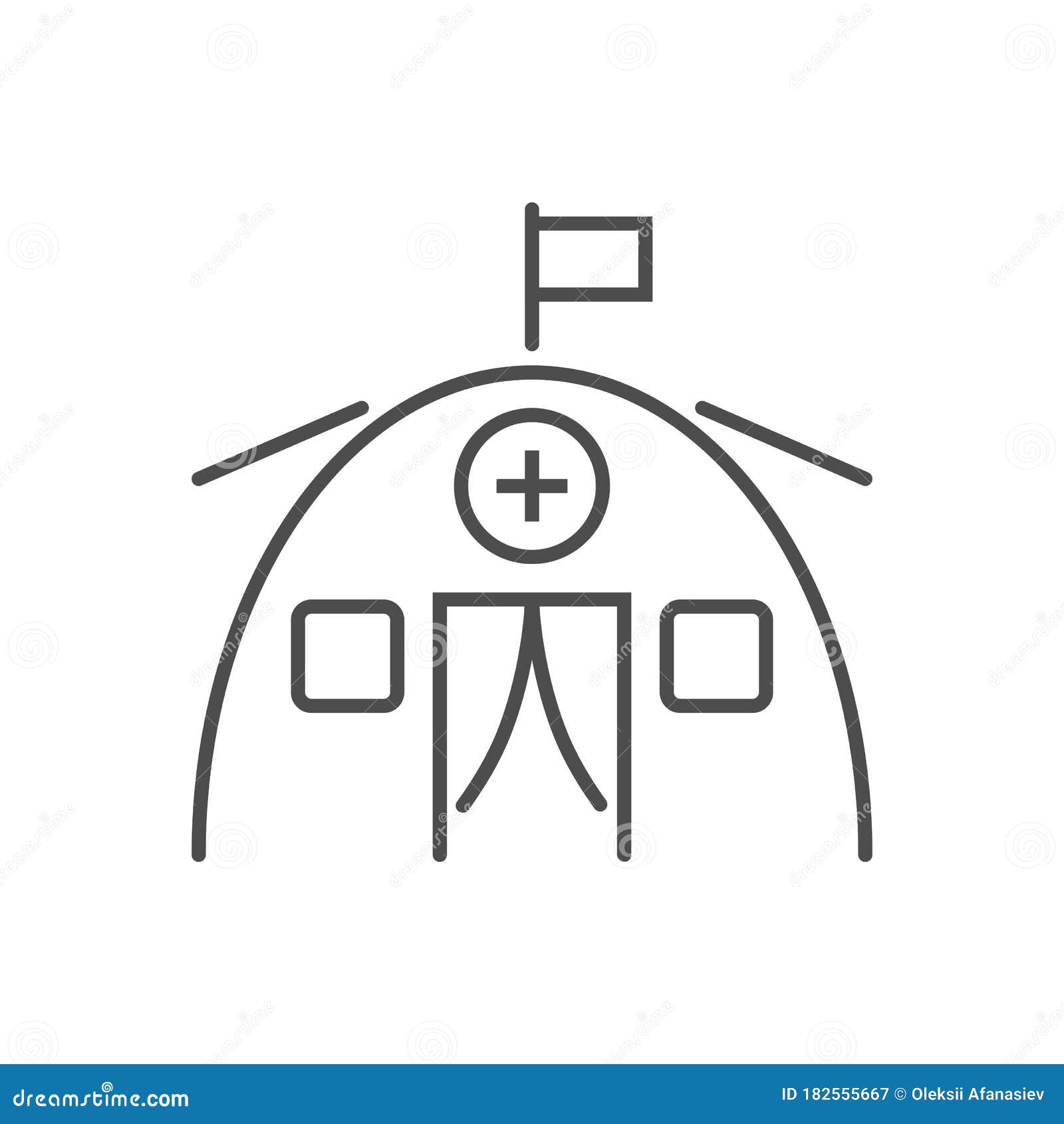 Medical Tent Related Vector Thin Line Icon. Stock Vector - Illustration ... Medical Tent Related Vector Thin Line Icon. Stock Vector - Illustration ...