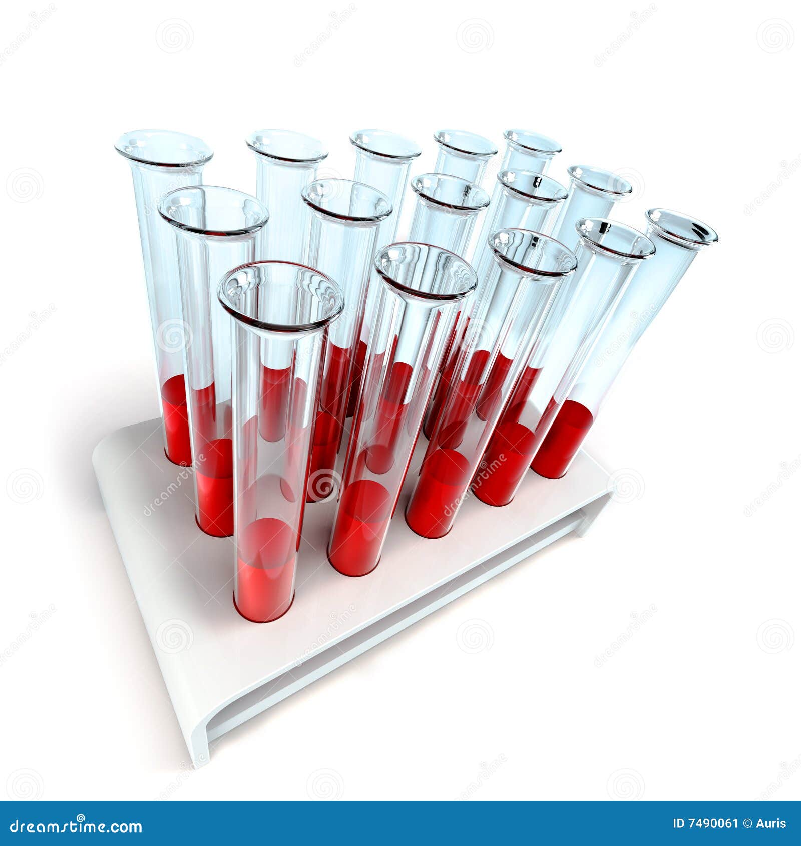 Medical Test-tube with Blood Samples Stock Illustration - Illustration ...
