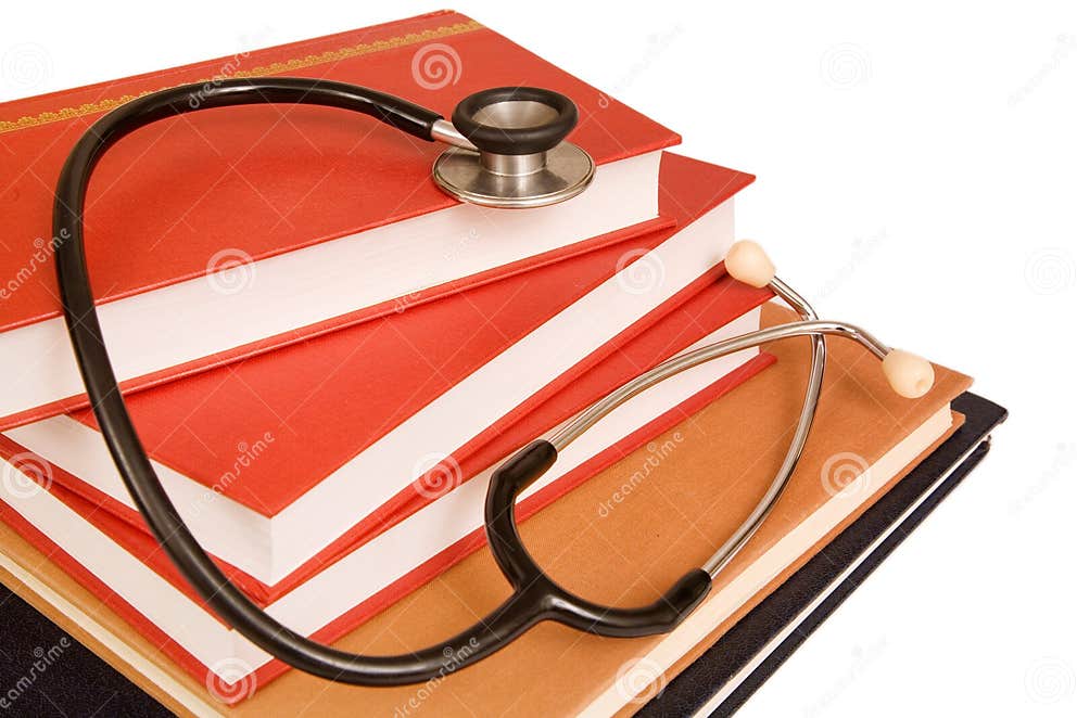 Medical text books stock photo. Image of isolated, examination - 1665194
