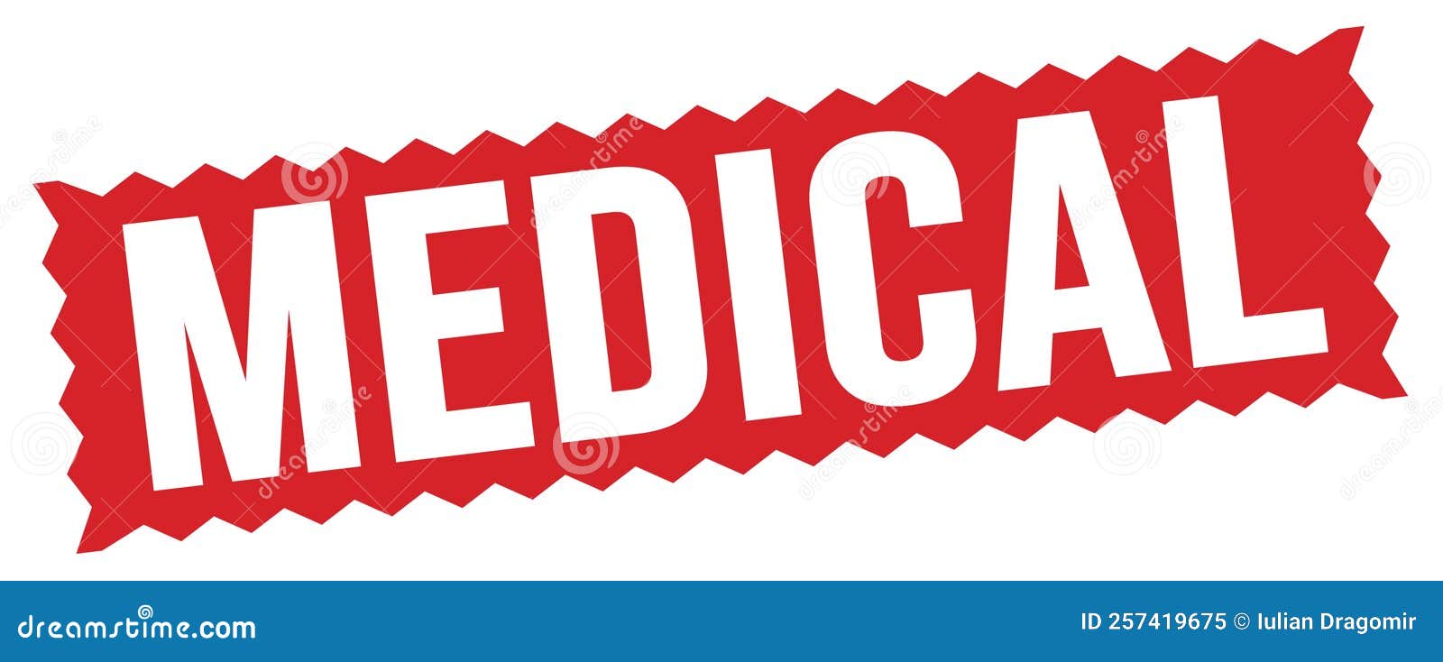 MEDICAL Text Written on Red Stamp Sign Stock Illustration ...