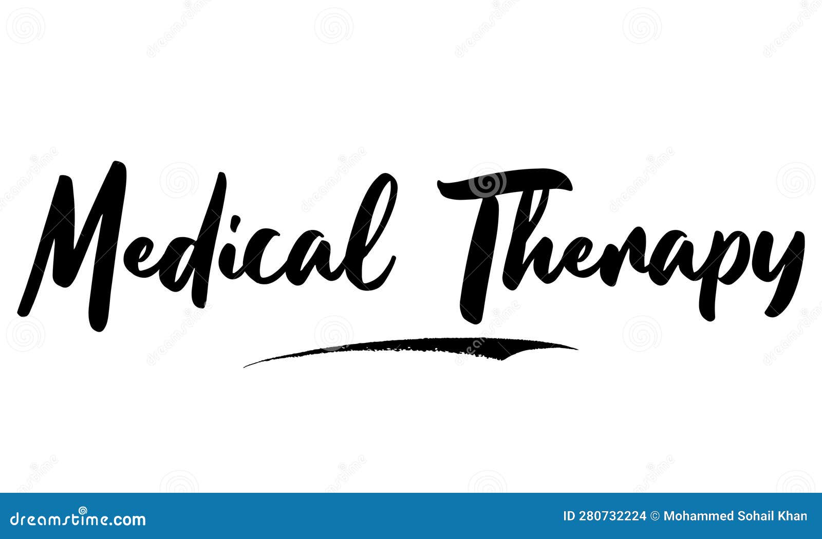 Medical Therapy Elegant Bold Typography Text Lettering Vector Design ...