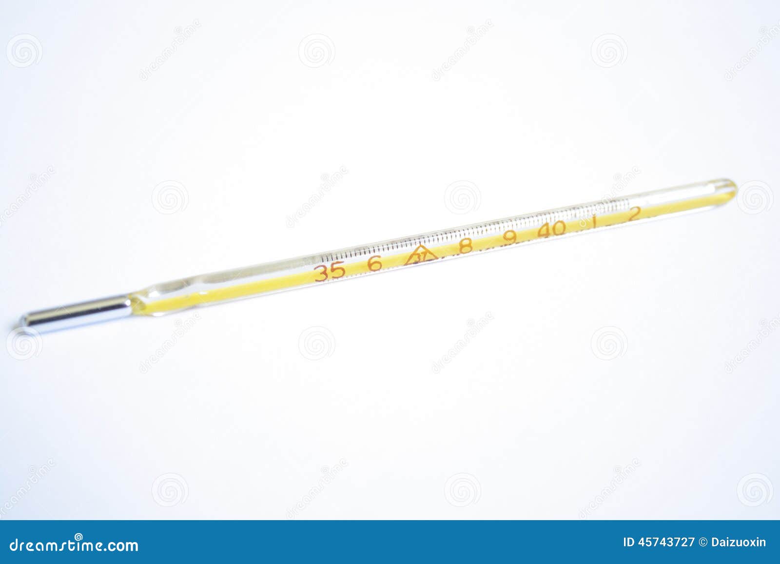 Medical thermometer stock image. Image of cold, yellow - 45743727