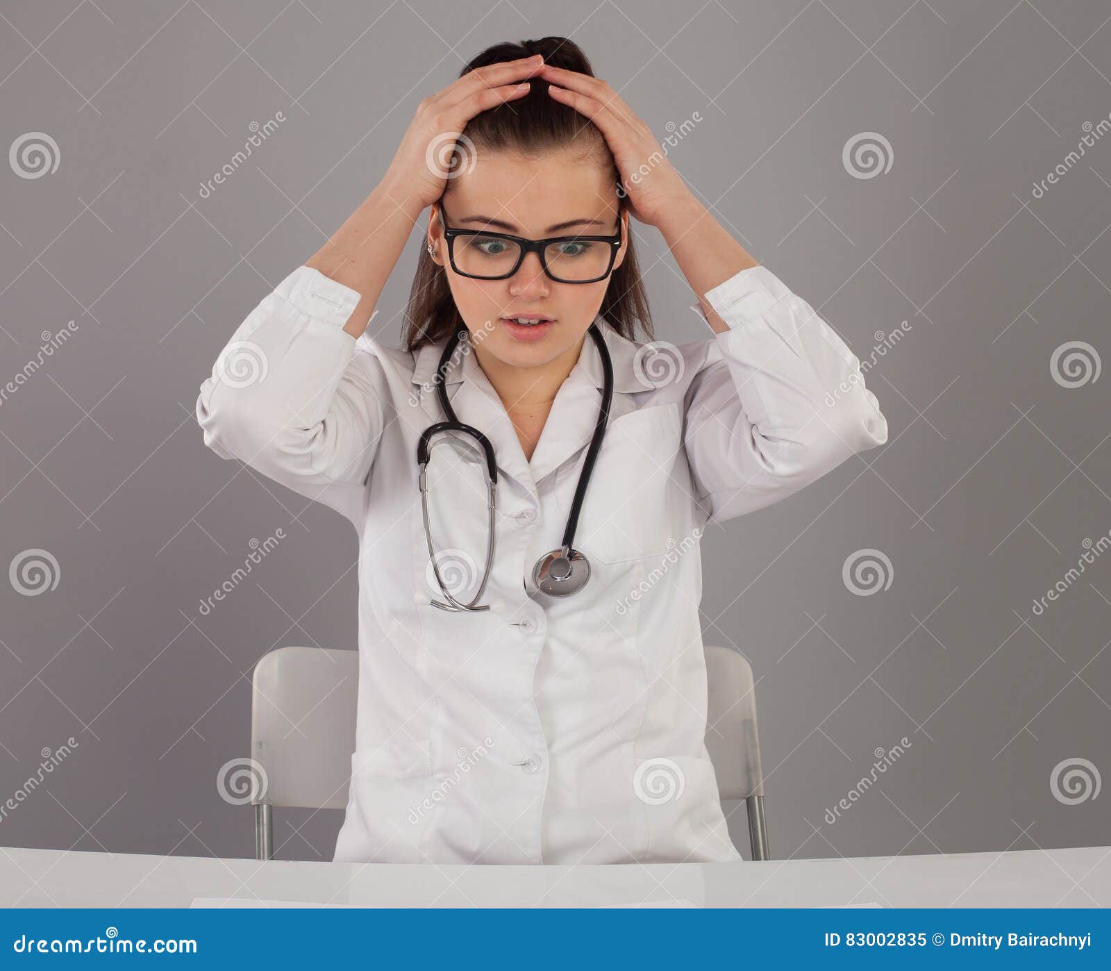 Medical thoughts of nurse stock image. Image of stethoscope - 83002835